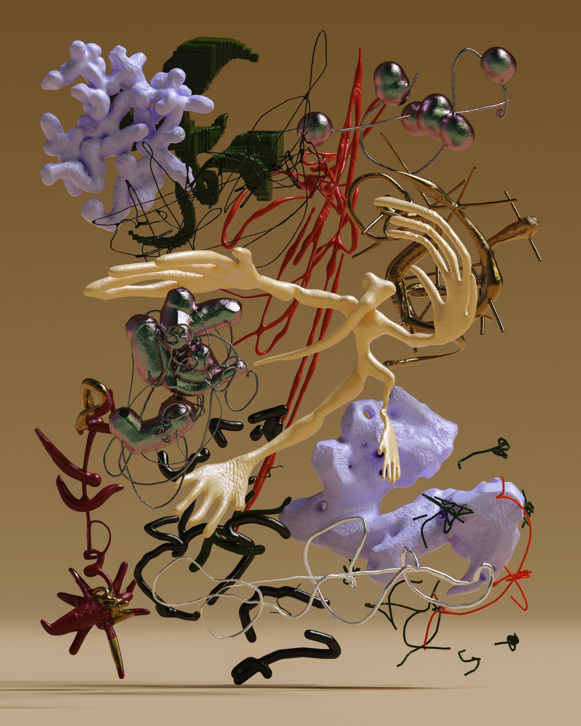 Squiggles, dogs and natural forms: Nikita Savinov reveals the process behind his 3D artworks ...