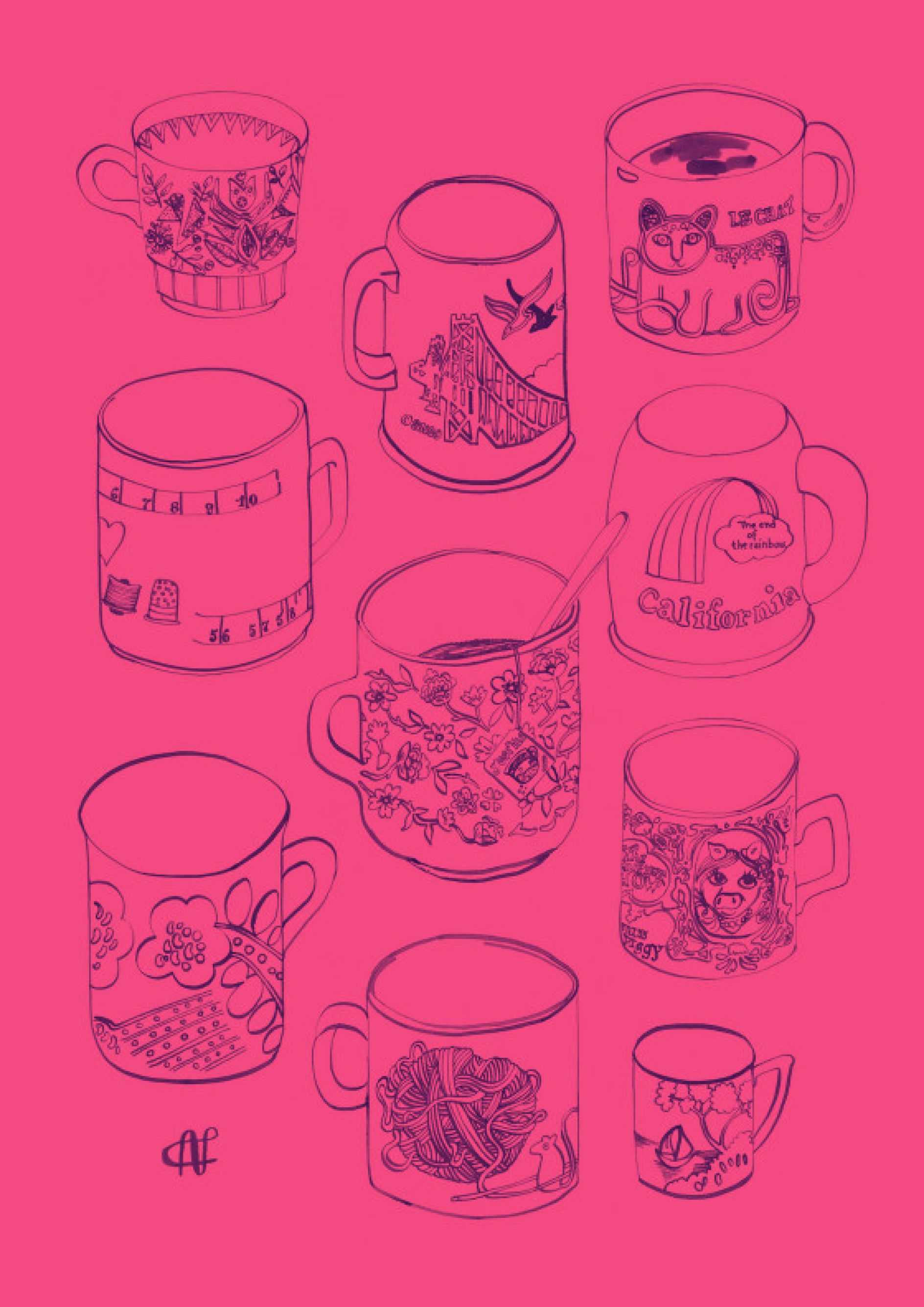 Nina Chakrabarti's whimsical illustrations of faces, plants, and bric a brac | Creative Boom