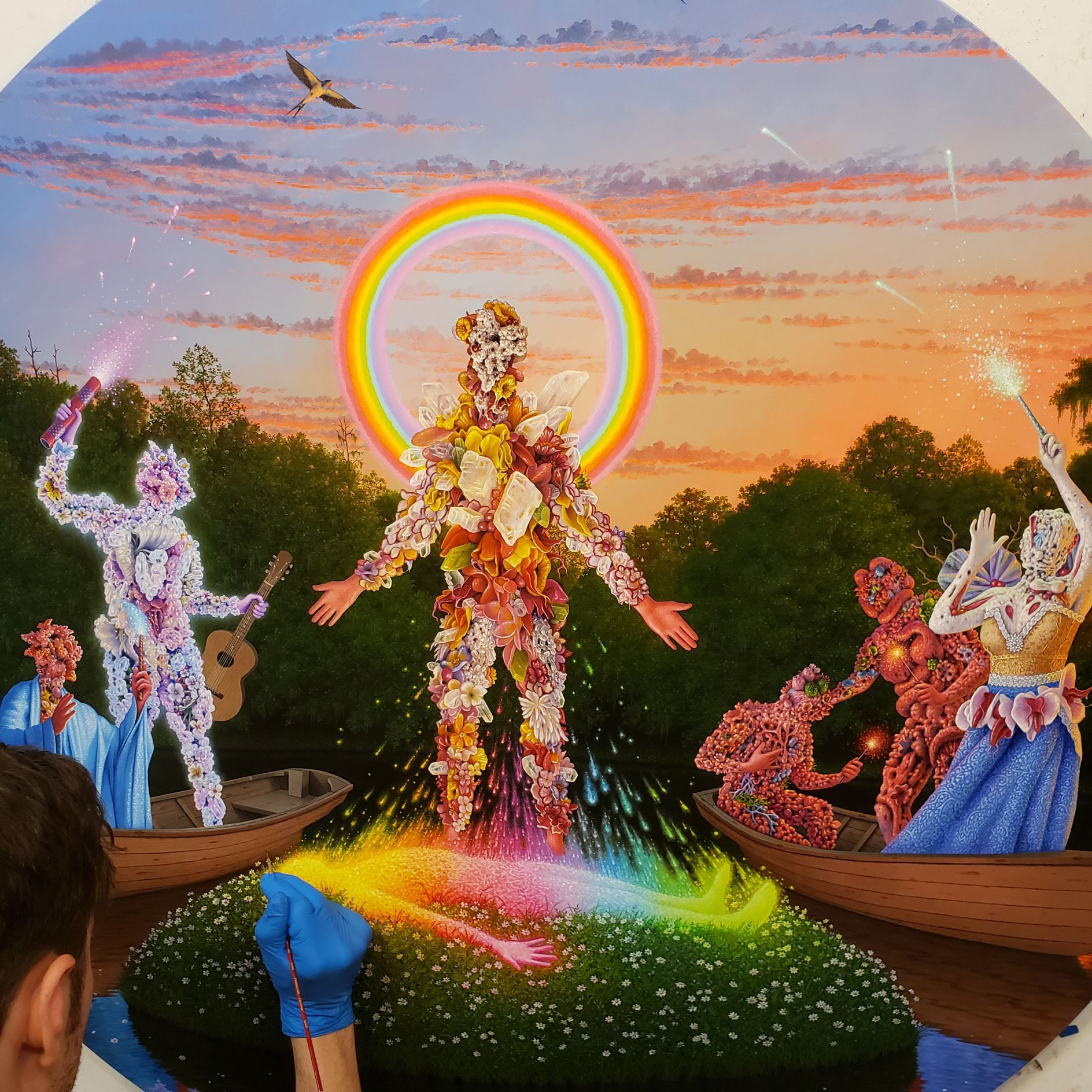 Artist Adrian Cox's latest oil paintings tell the story of mythical ...