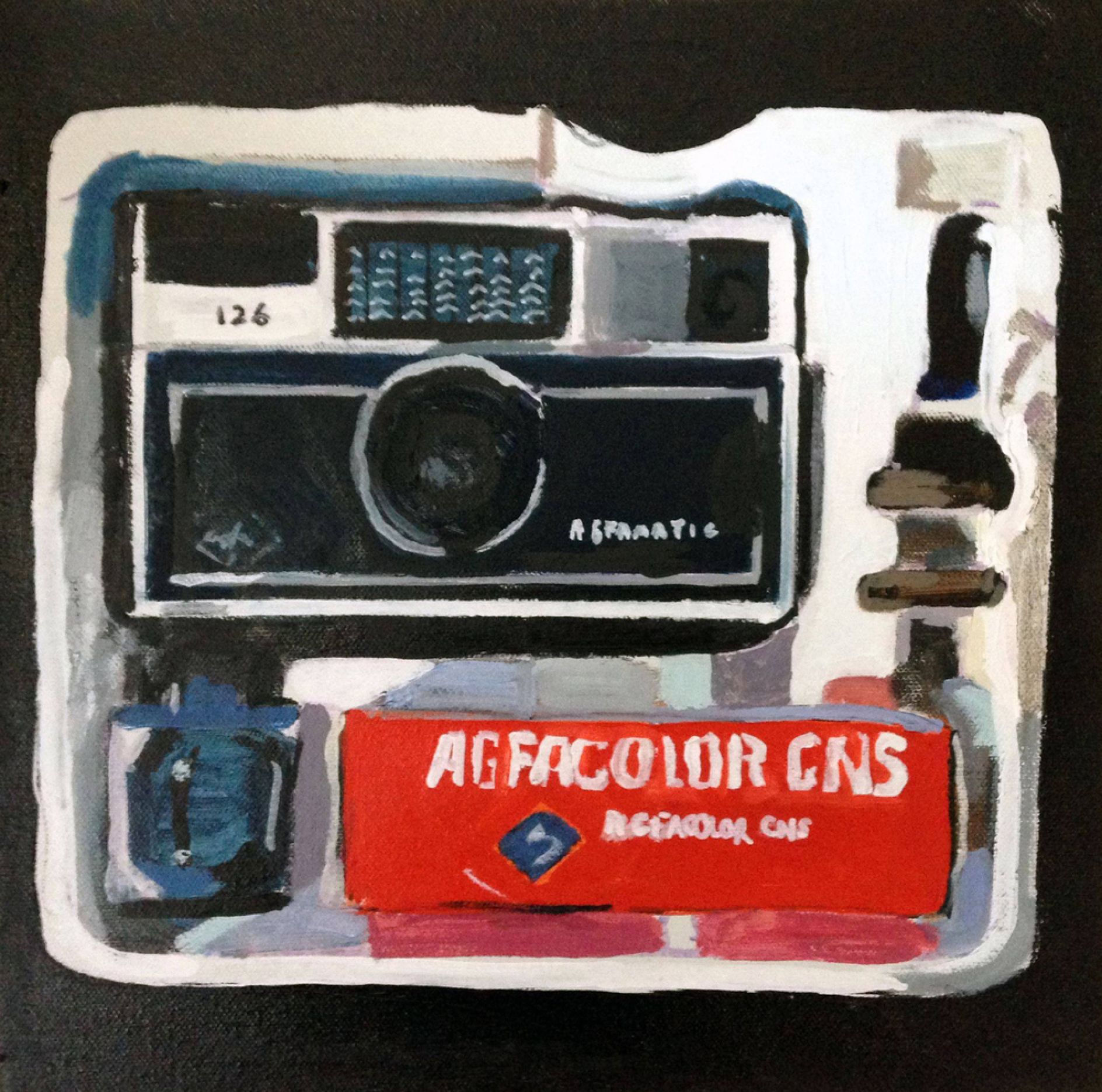 Contemporary paintings of everyday vintage objects from the 1950s, '60s ...