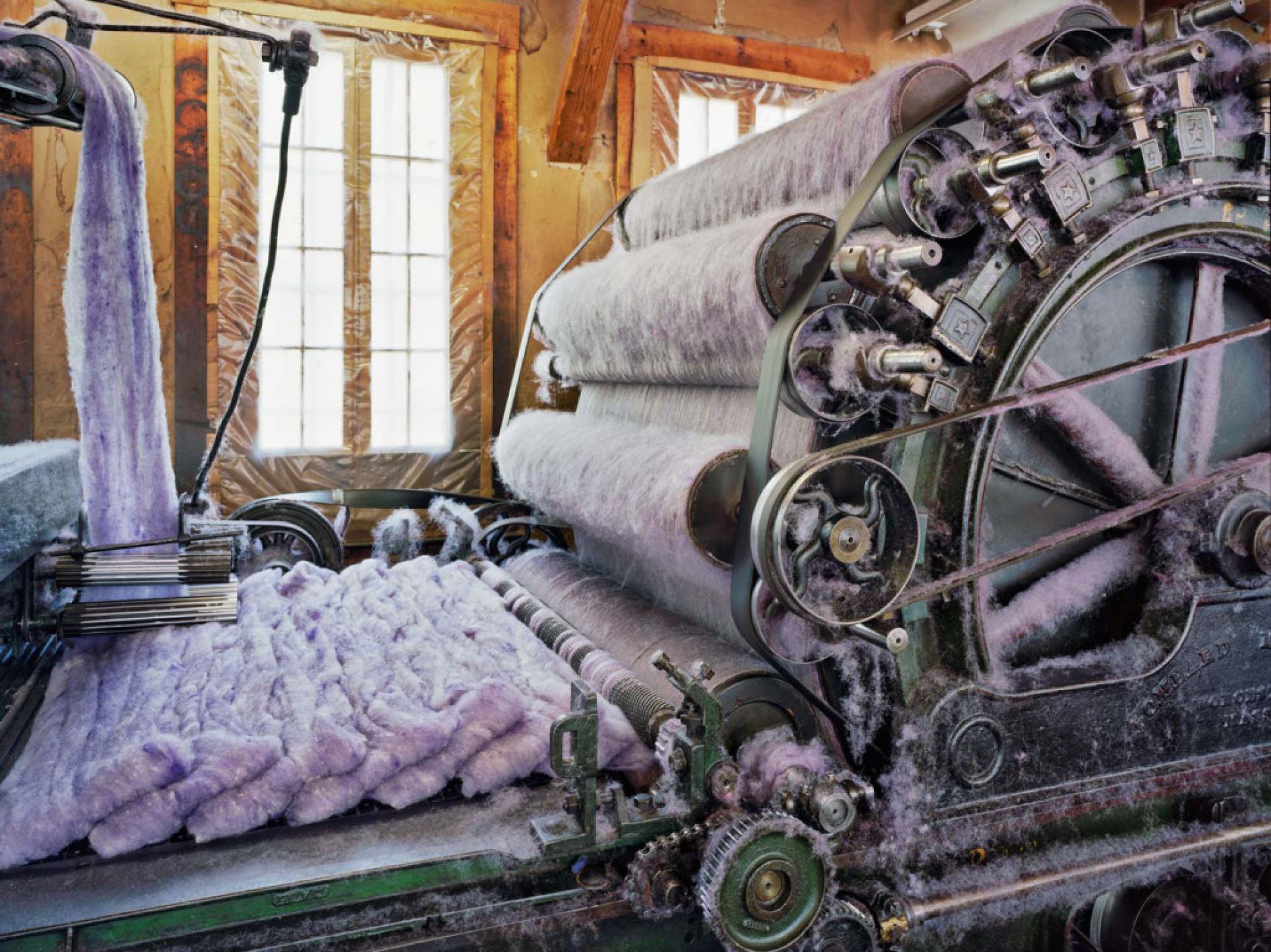 A fascinating peek inside America's colourful textile mills and ...