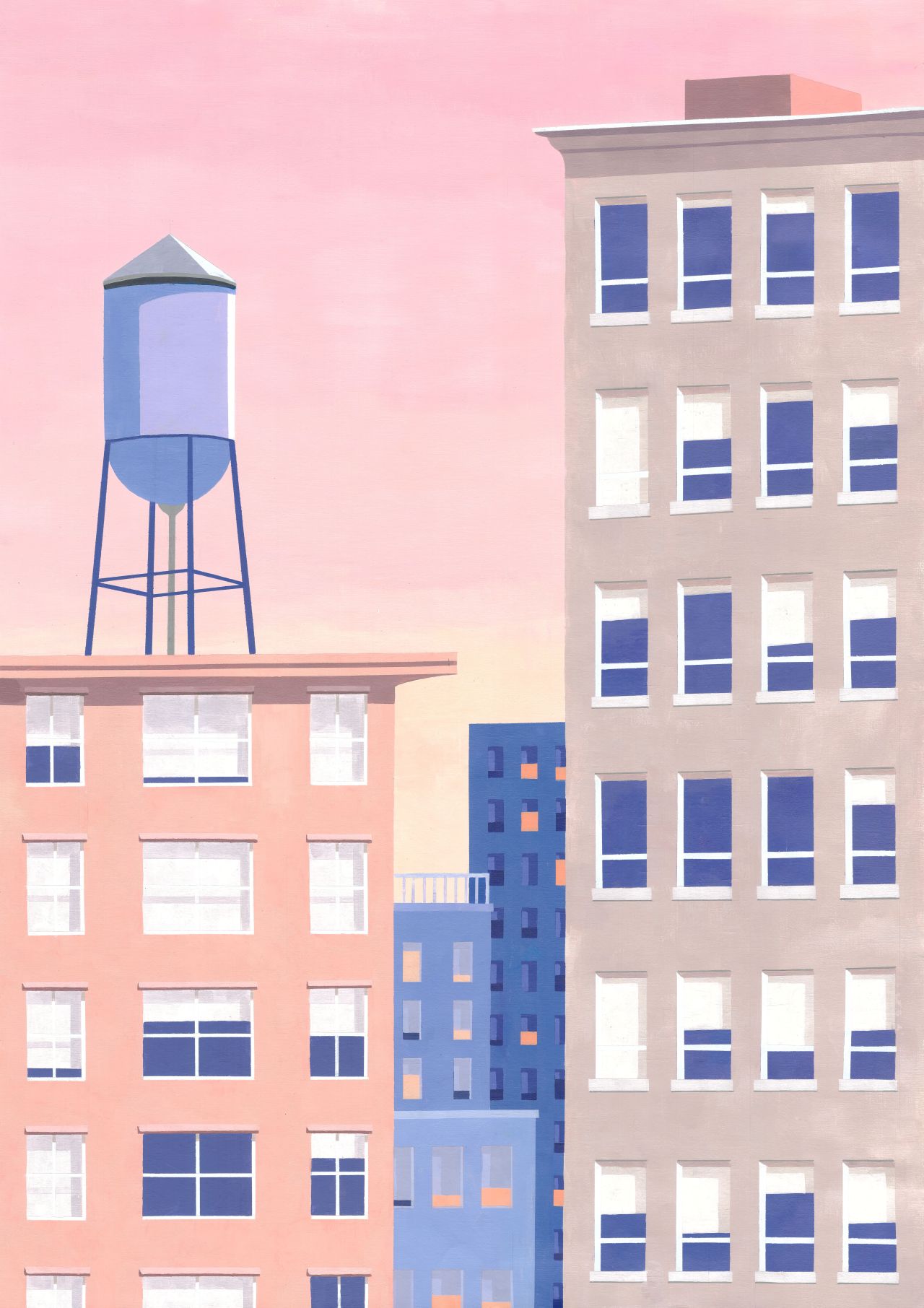 Bianca Wilson's cityscape paintings will appeal to lovers of geometric ...