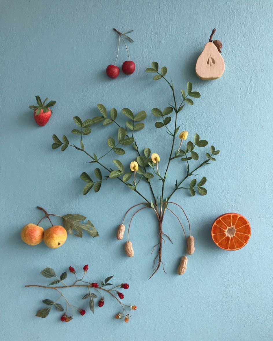 Ann Wood's delicate paper fruit and root vegetables that look like the ...