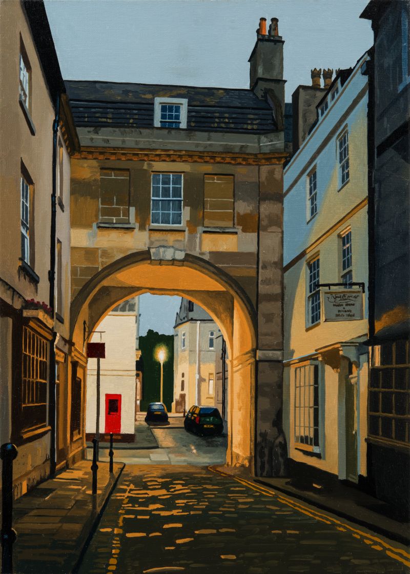 Artist Nick Cudworth's atmospheric paintings of Bath at night on ...