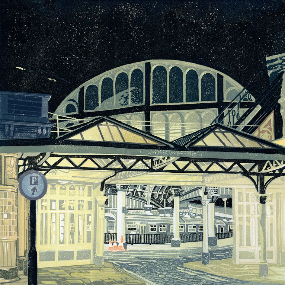 Dan Howden's linocut prints of architecture and everyday scenes look ...