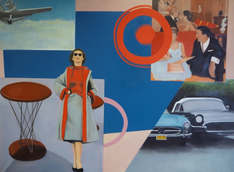 Retro-style paintings toy with our nostalgia for mid-century modernism ...