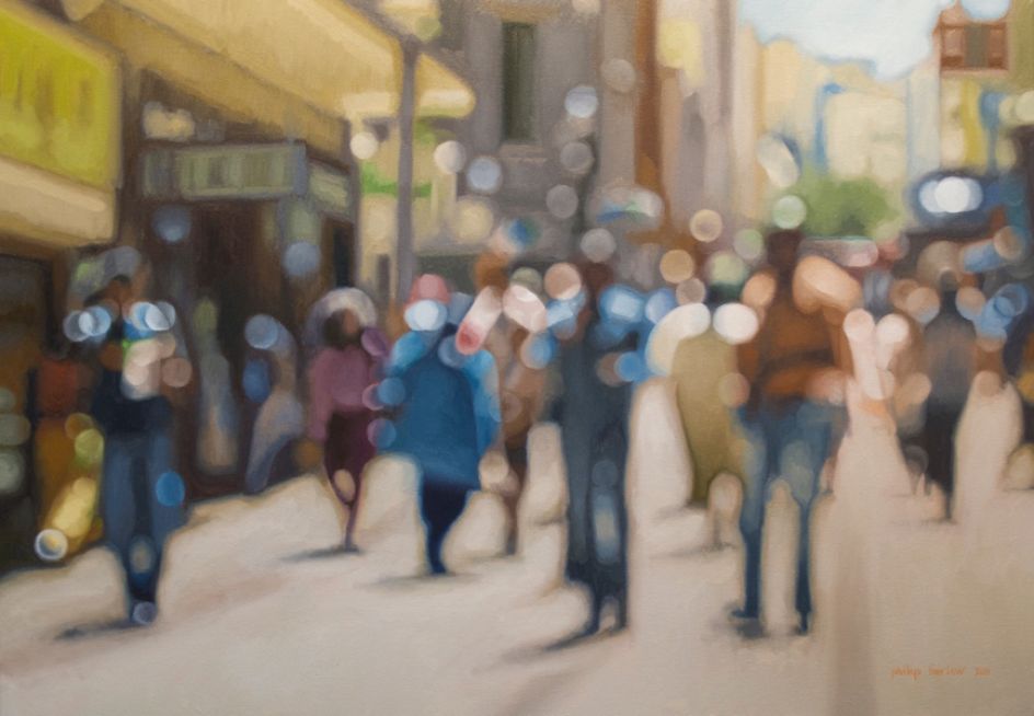Summer in the City: Oil paintings that look like blurred photographs of ...
