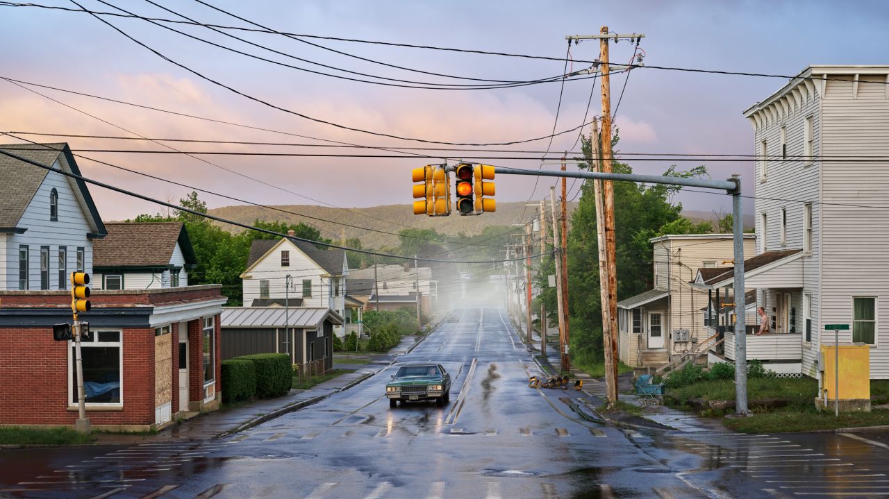 Panoramic photographs of a desolate New England town look like ...
