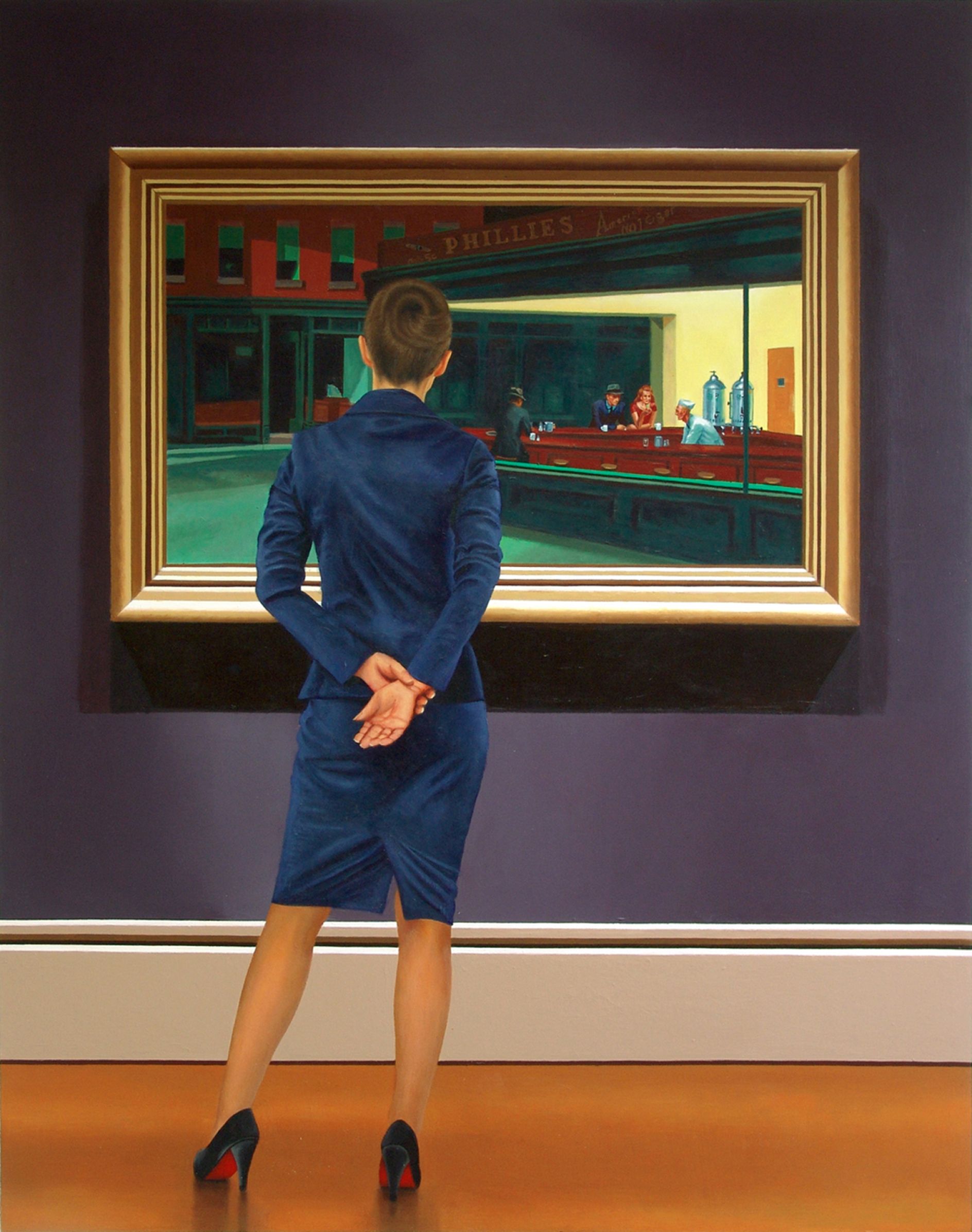 Artist 'freezes time' with voyeuristic series of paintings of people ...