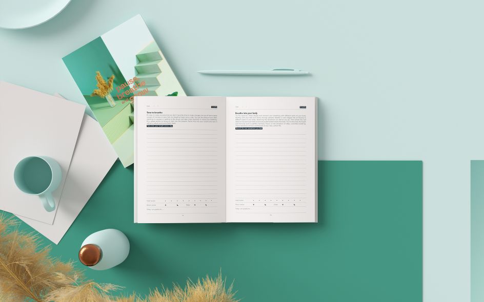 Pause, Breathe and Grow with a mindfulness journal for creatives ...