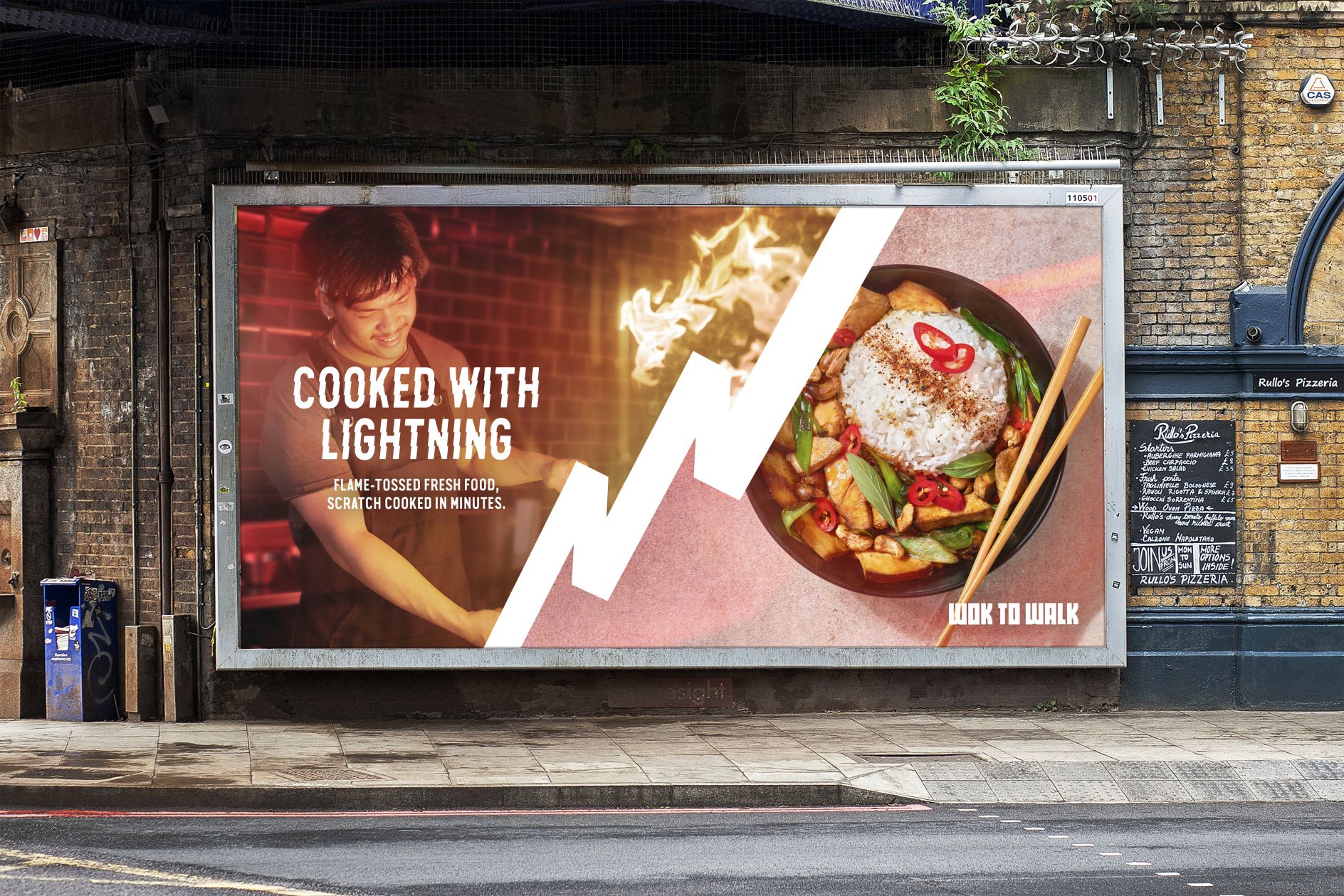 Without rebrands Wok to Walk to highlight the lightening bolt speed of ...
