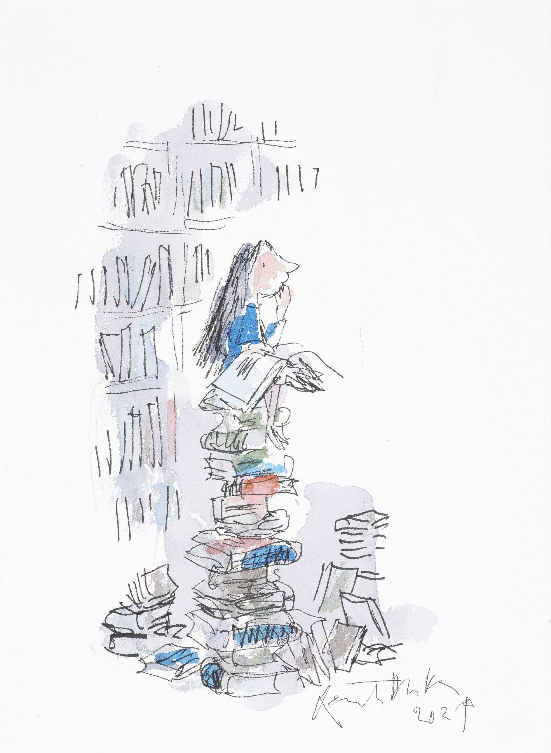 Quentin Blake re-draws classic characters for Bonhams fundraising ...