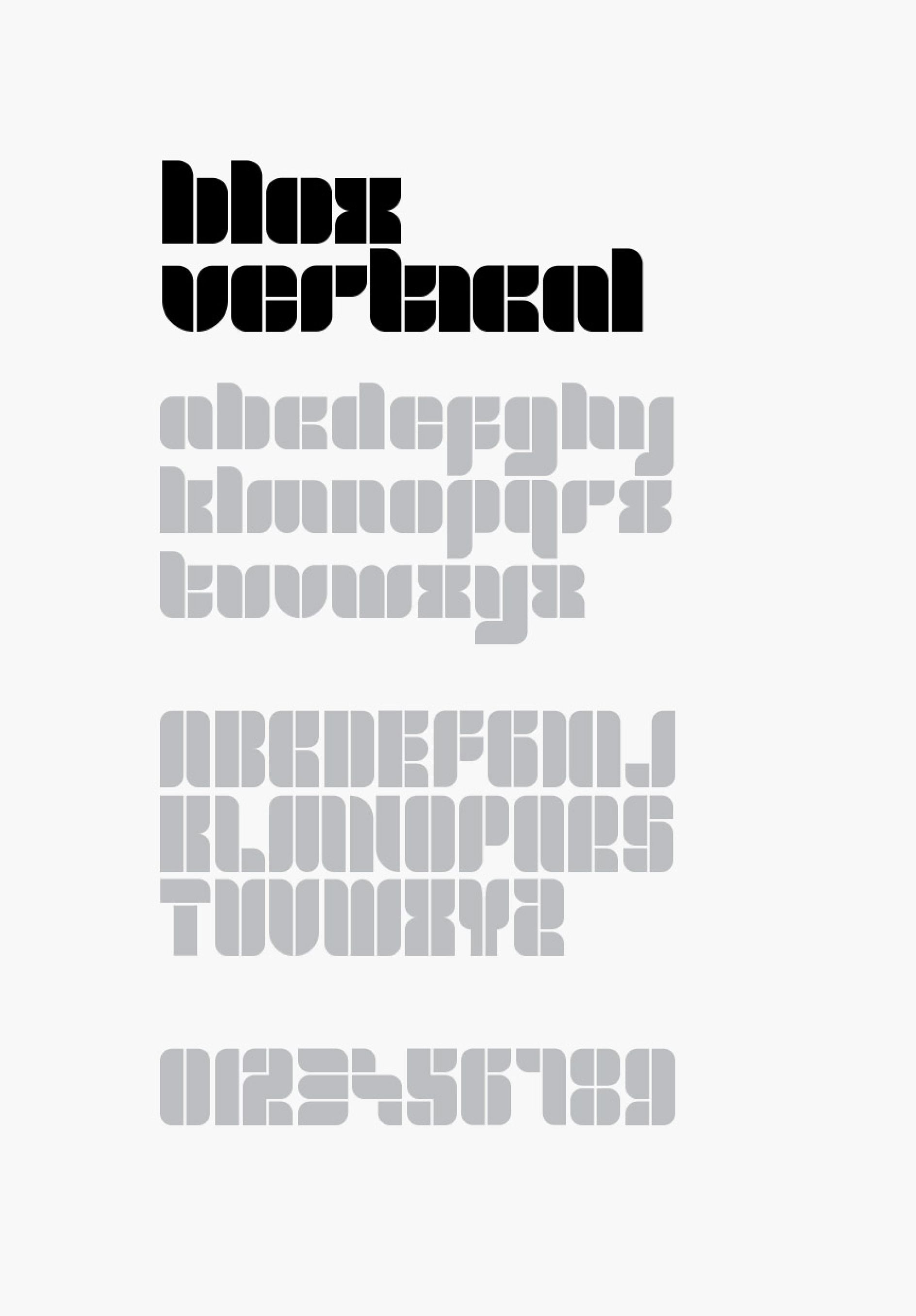 Blox is a bold and retro typeface by London studio Superfried ...