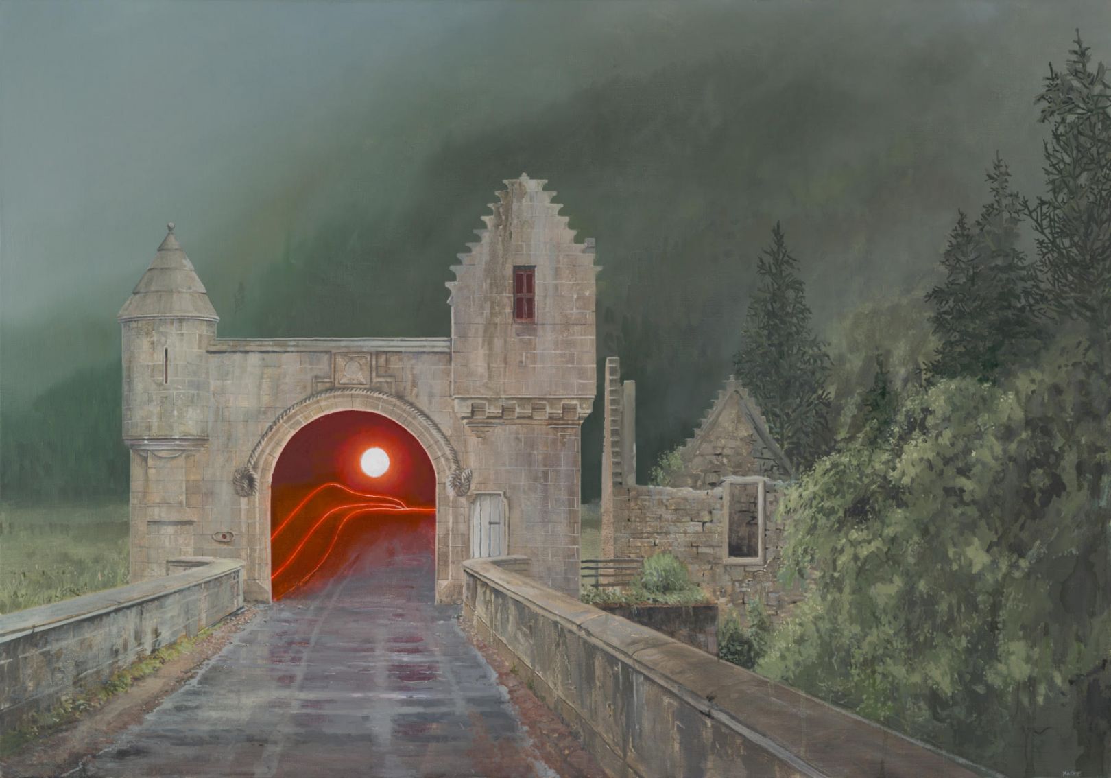 Andrew McIntosh's paintings of Highland castles with portals to ...