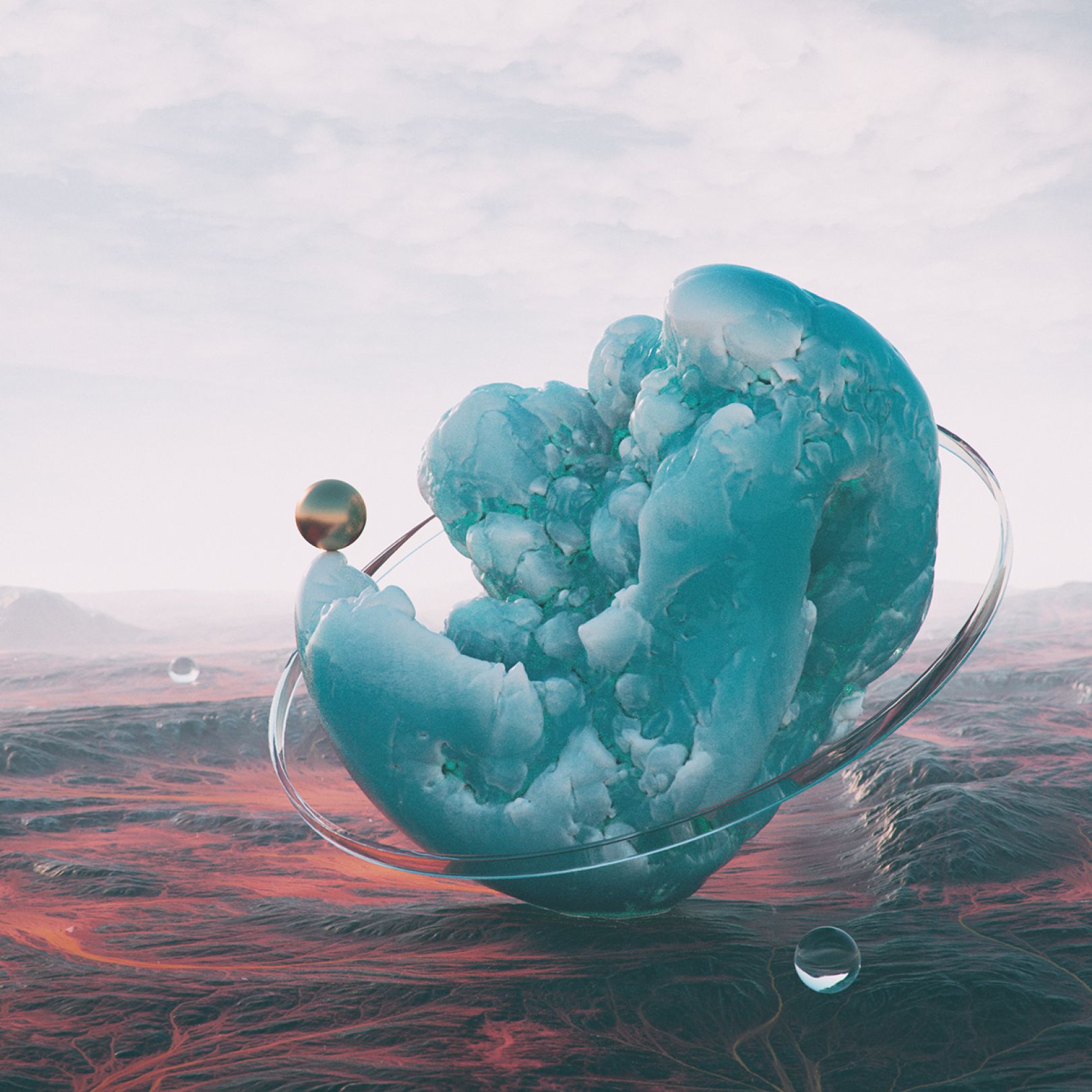 Filip Hodas' digital renderings conjure surreal landscapes in candy ...