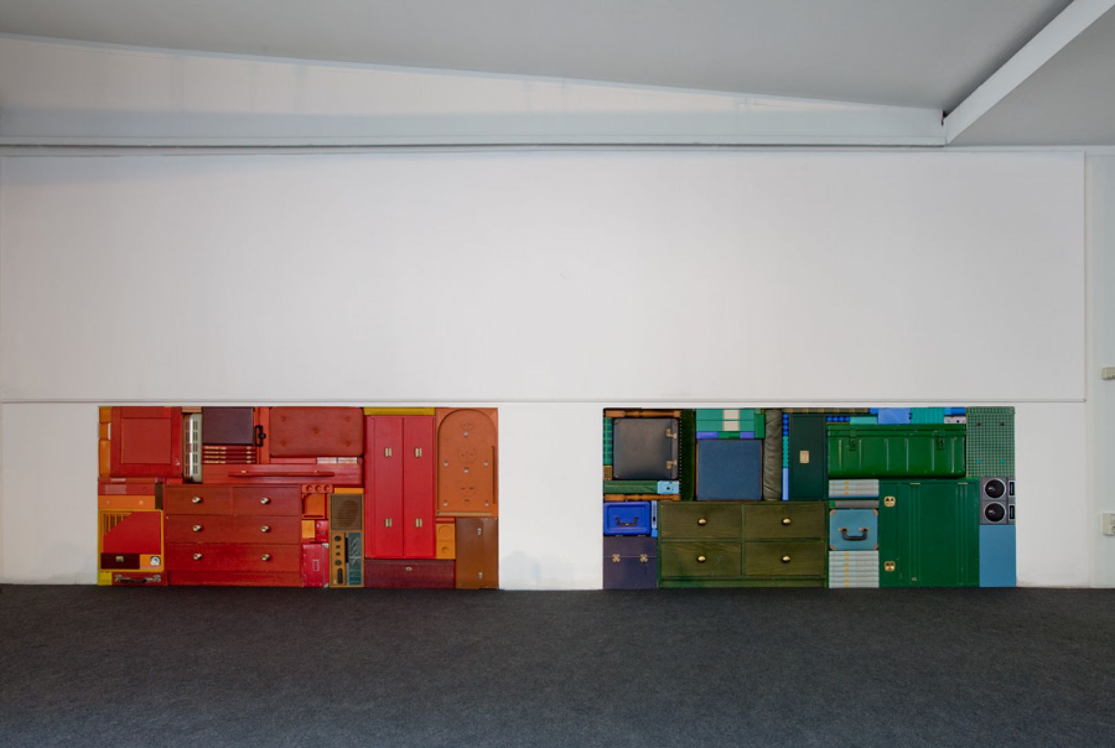 Giant Tetris-inspired stacked sculptures made out of everyday objects ...