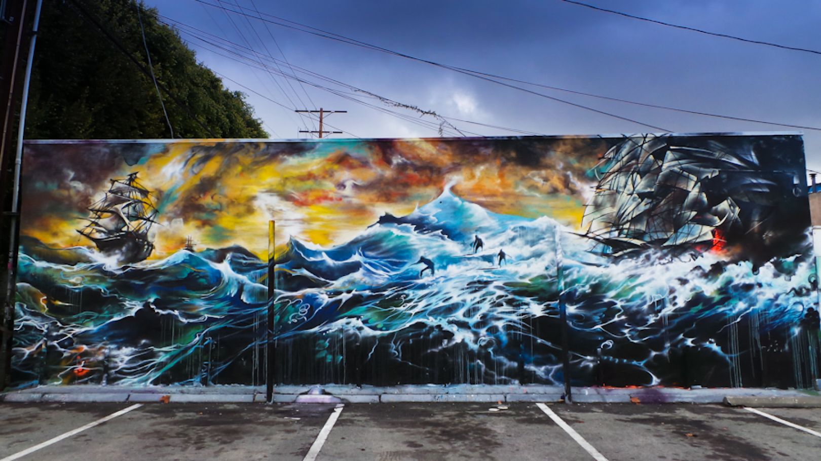 Apocalyptic street art almost comes true in LA | Creative Boom