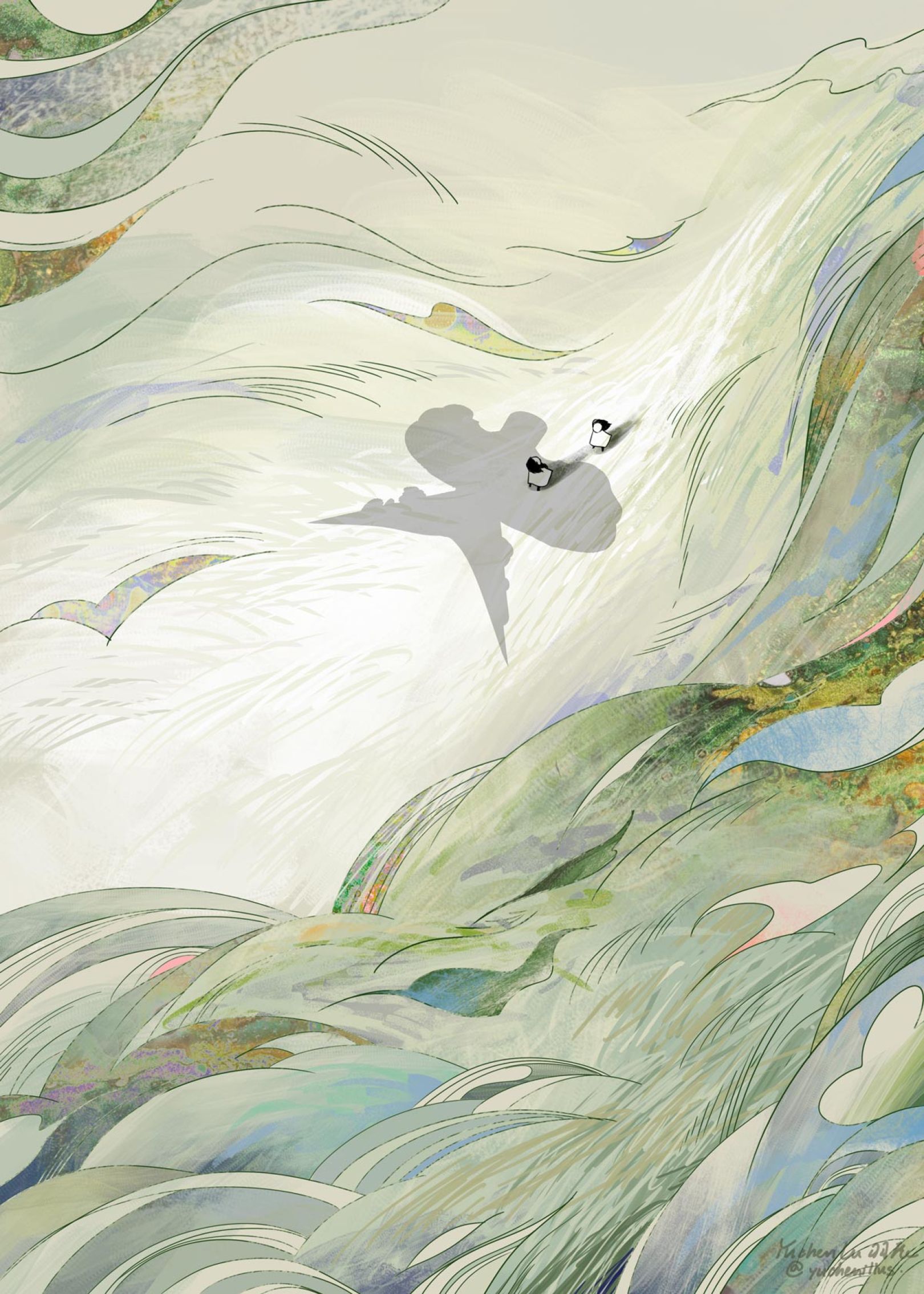 Yuchen Lu creates dreamlike illustrations inspired by Greek mythology ...