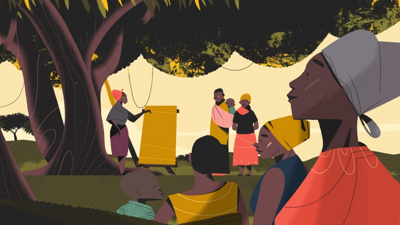 Illustration series campaigns for women’s rights to land and resources ...