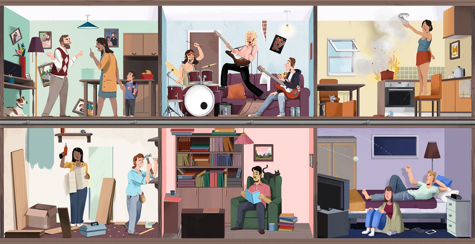 Nathan Hackett's detailed, multilayered illustrations offer depth and ...