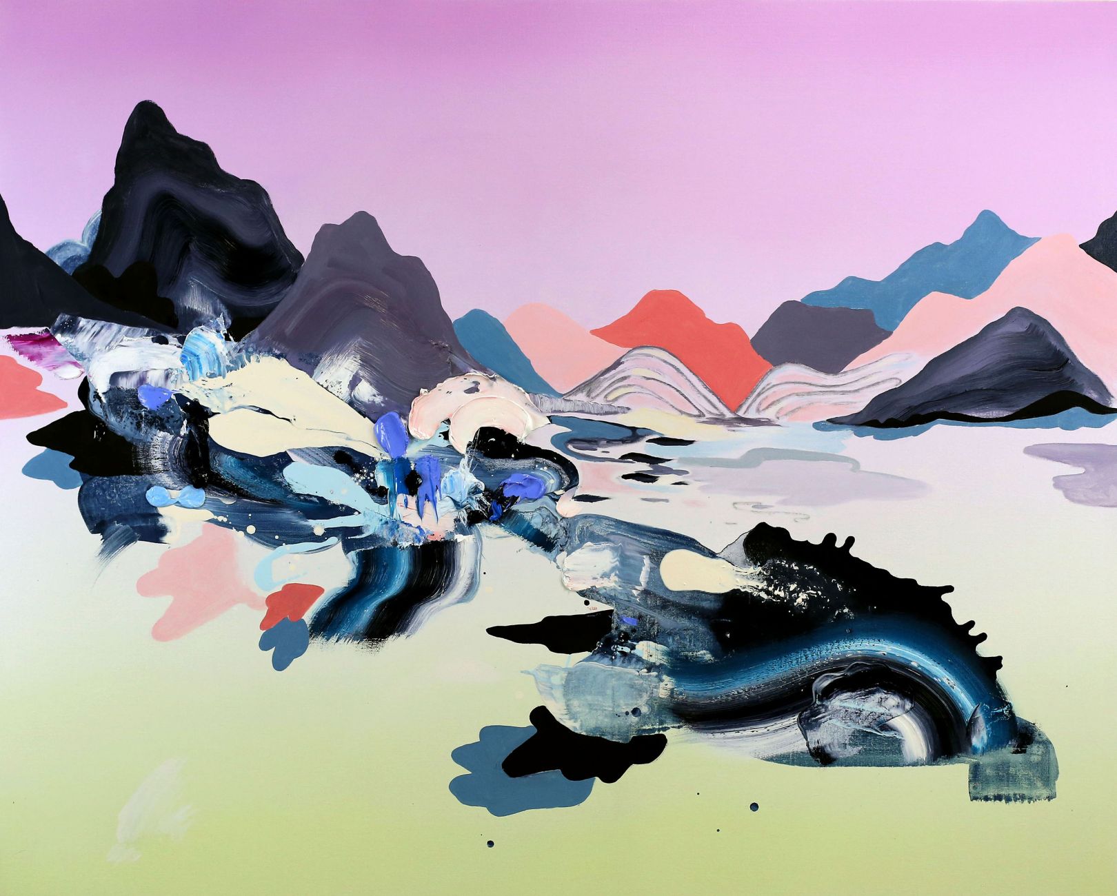 Paintings by Jane Rainey inspired by the ocean and traditional Japanese ...