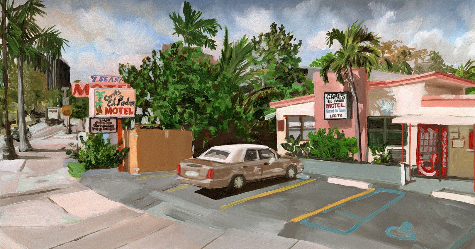 Alice Tye's latest Street View-inspired paintings take us on a virtual ...