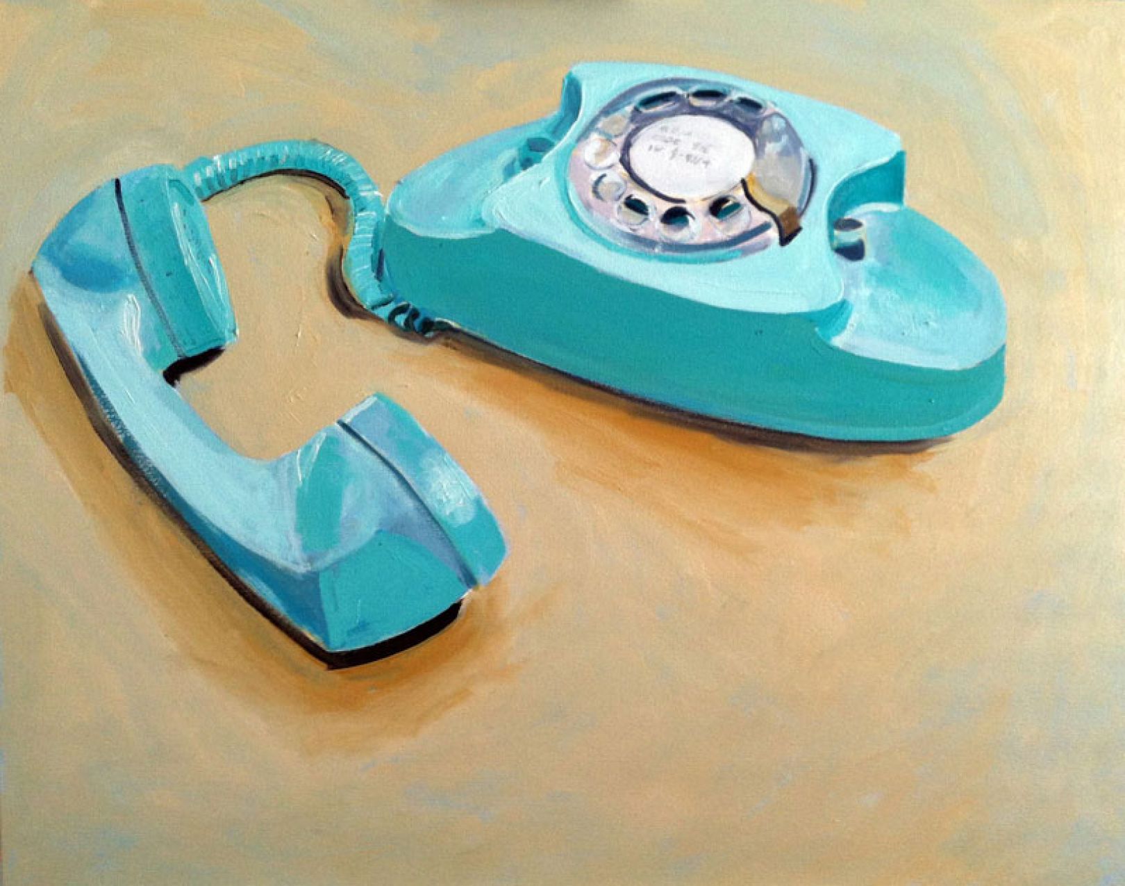 Contemporary paintings of everyday vintage objects from the 1950s, '60s ...