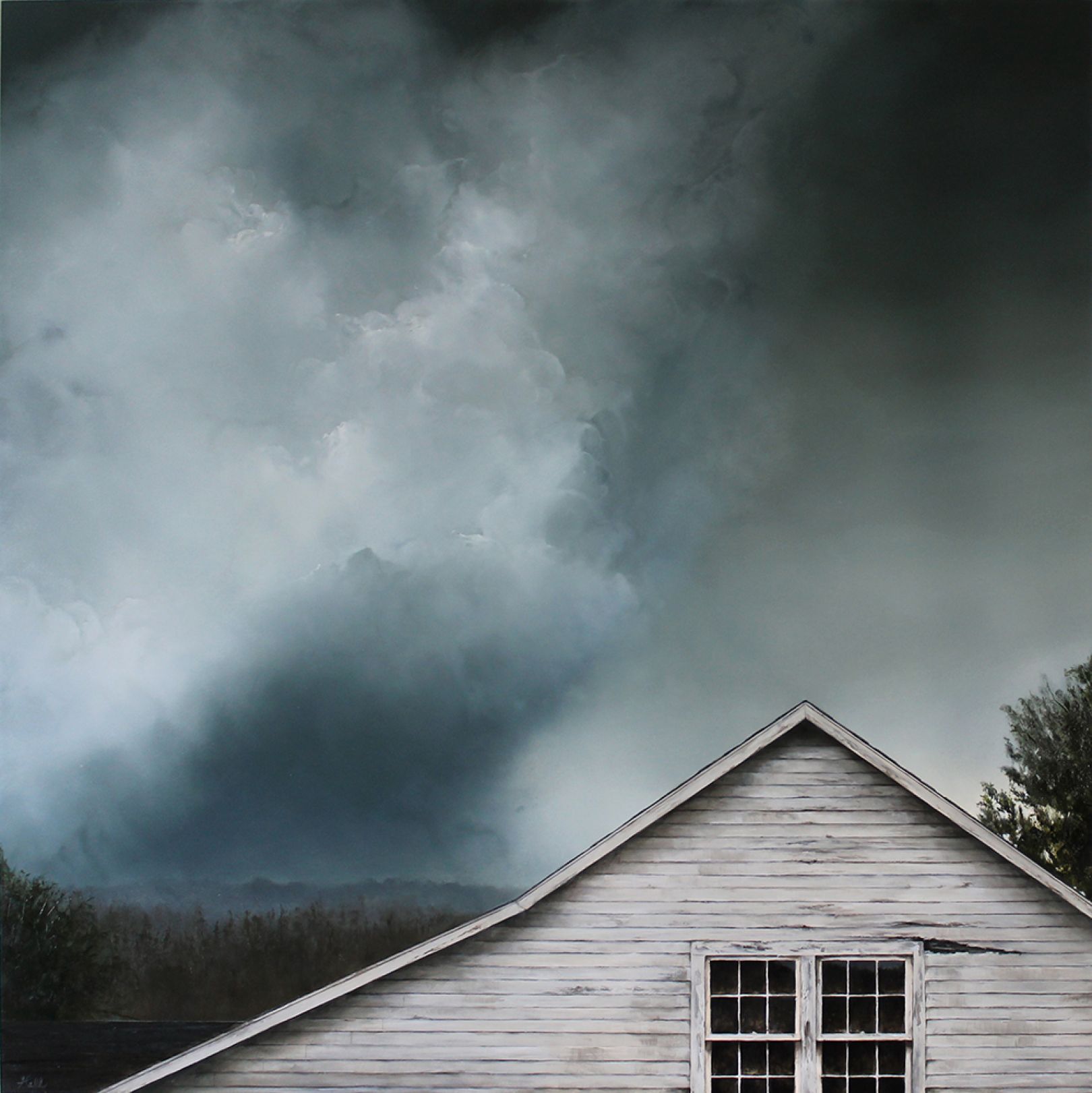 Upon Shoulders: Adam Hall's paintings that show the world from a higher ...