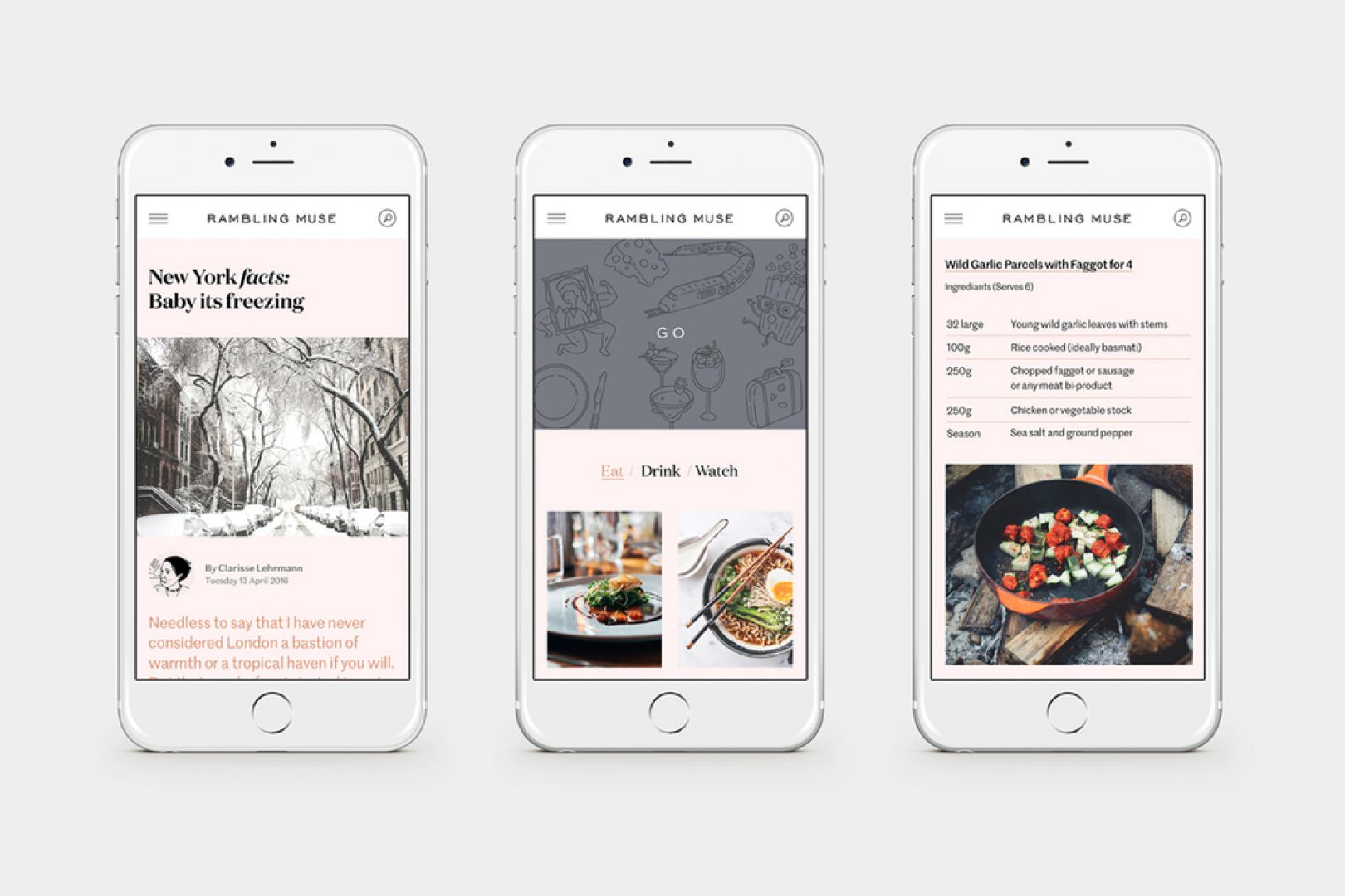 Rambling Muse: A brand identity for London's latest lifestyle blog ...