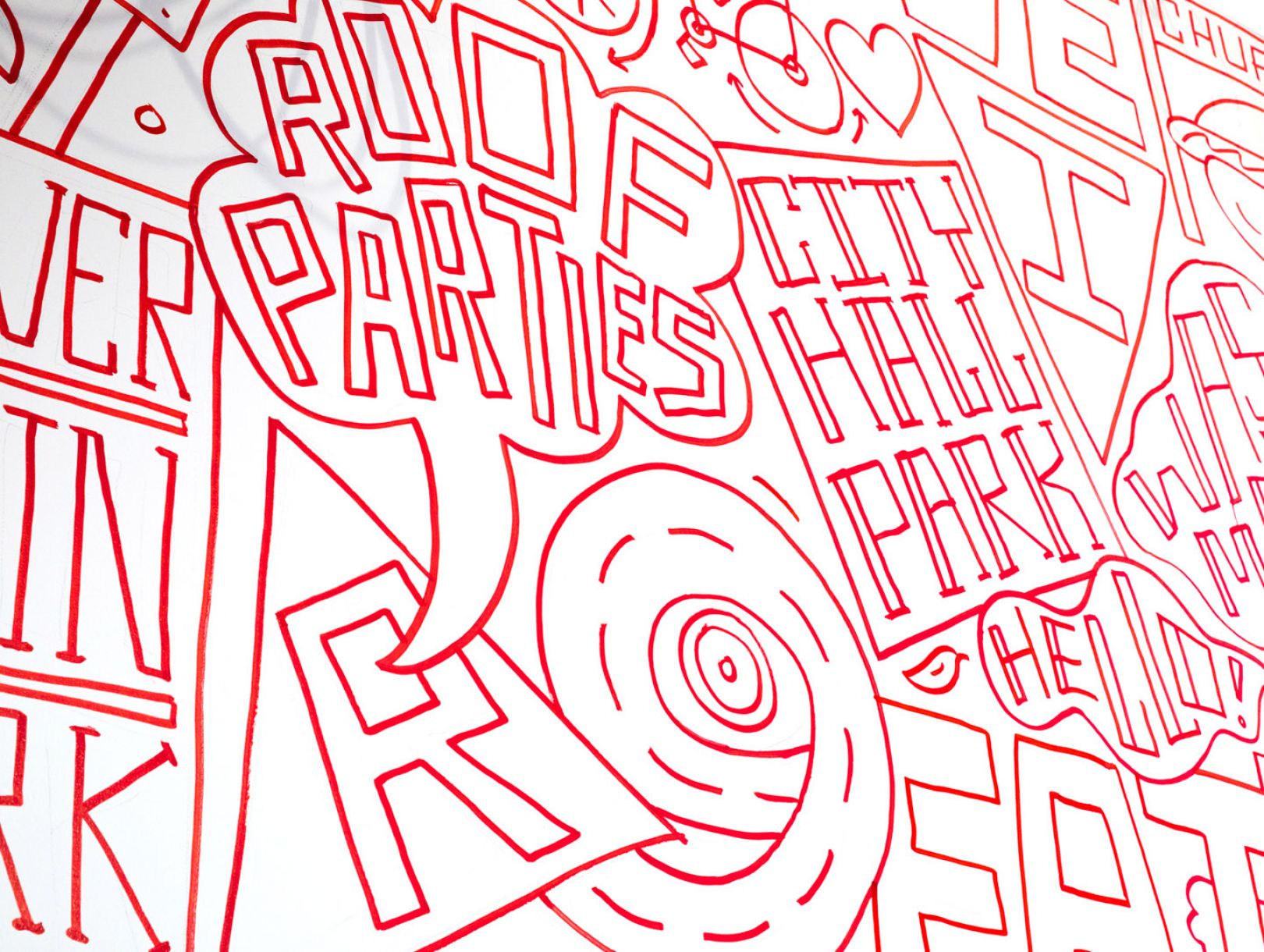 Timothy Goodman's new playful hand-painted typographic murals ...