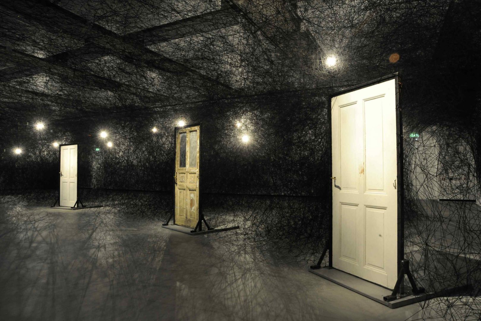 An epic 'thread' artwork made from thousands of metres of yarn shows ...