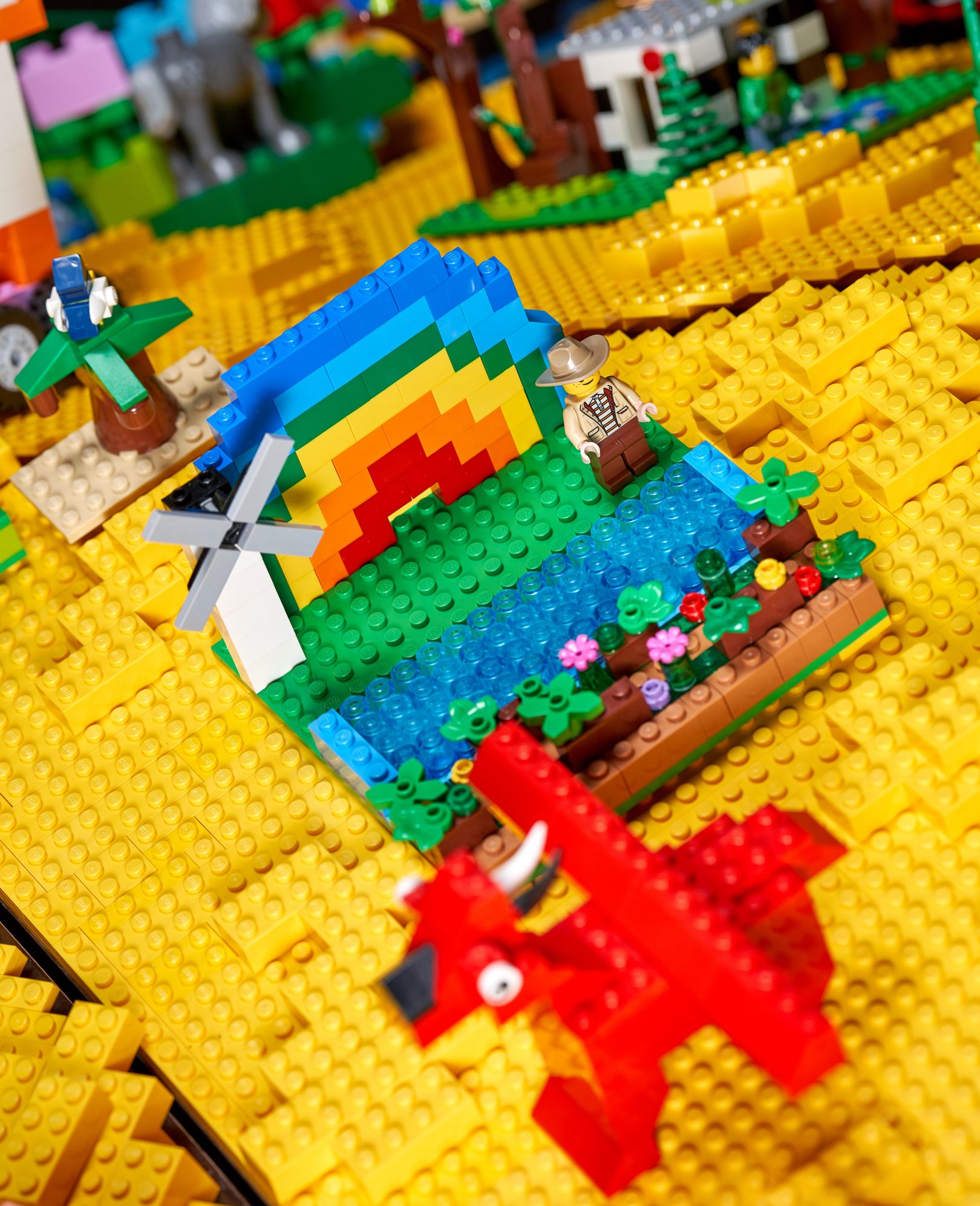 LEGO makes a giant brick globe to showcase hundreds of children's ...