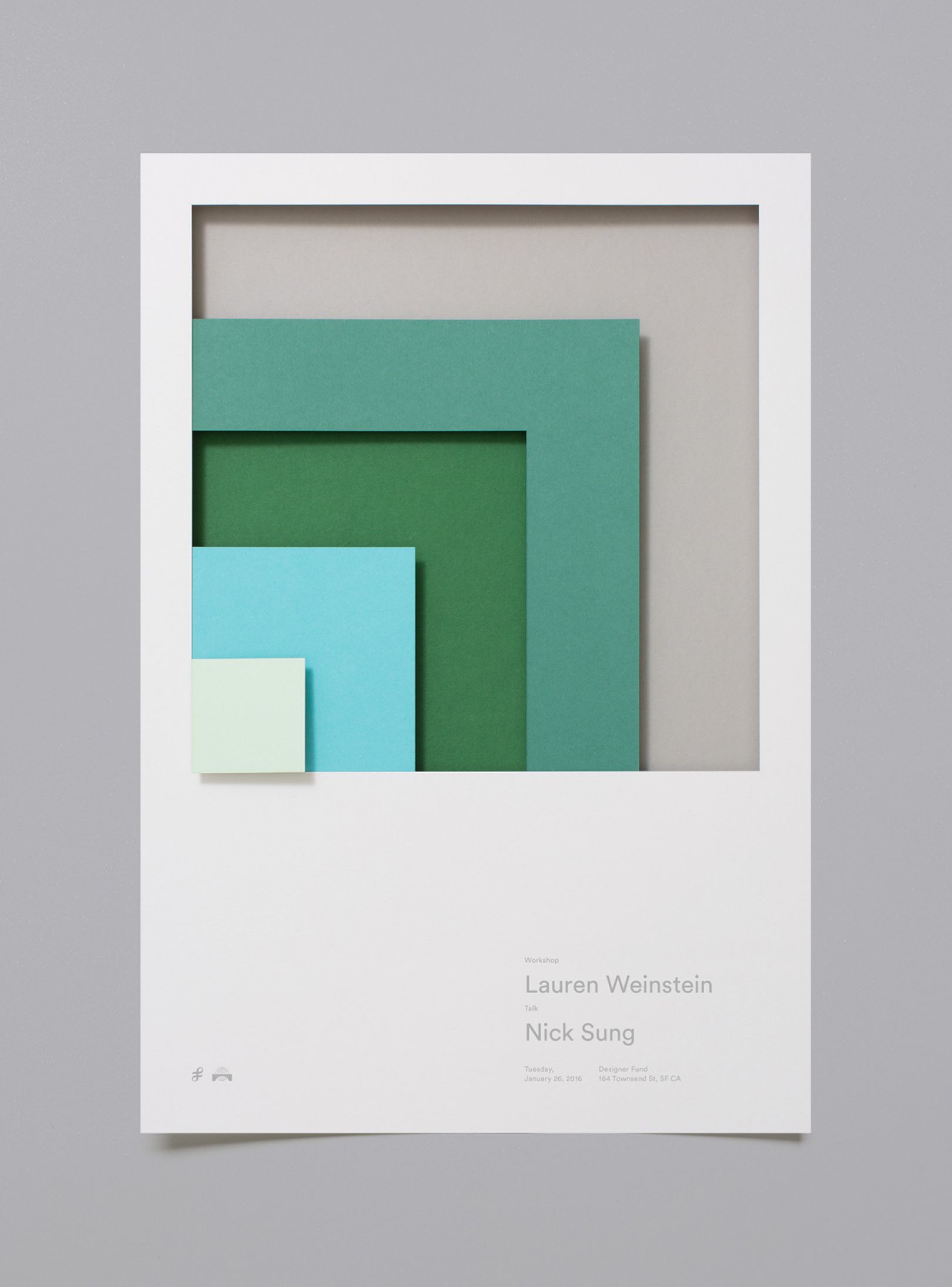 Moniker uses paper to create tactile, abstract posters for Designer ...