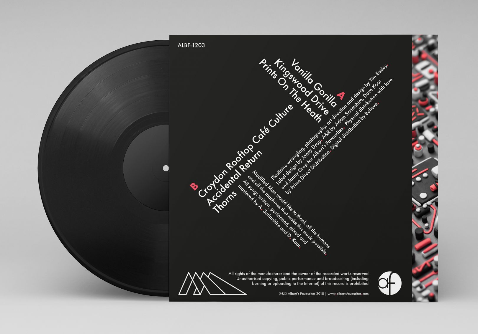 Illustrator Tim Easley painstakingly sculpts album cover for Modified ...