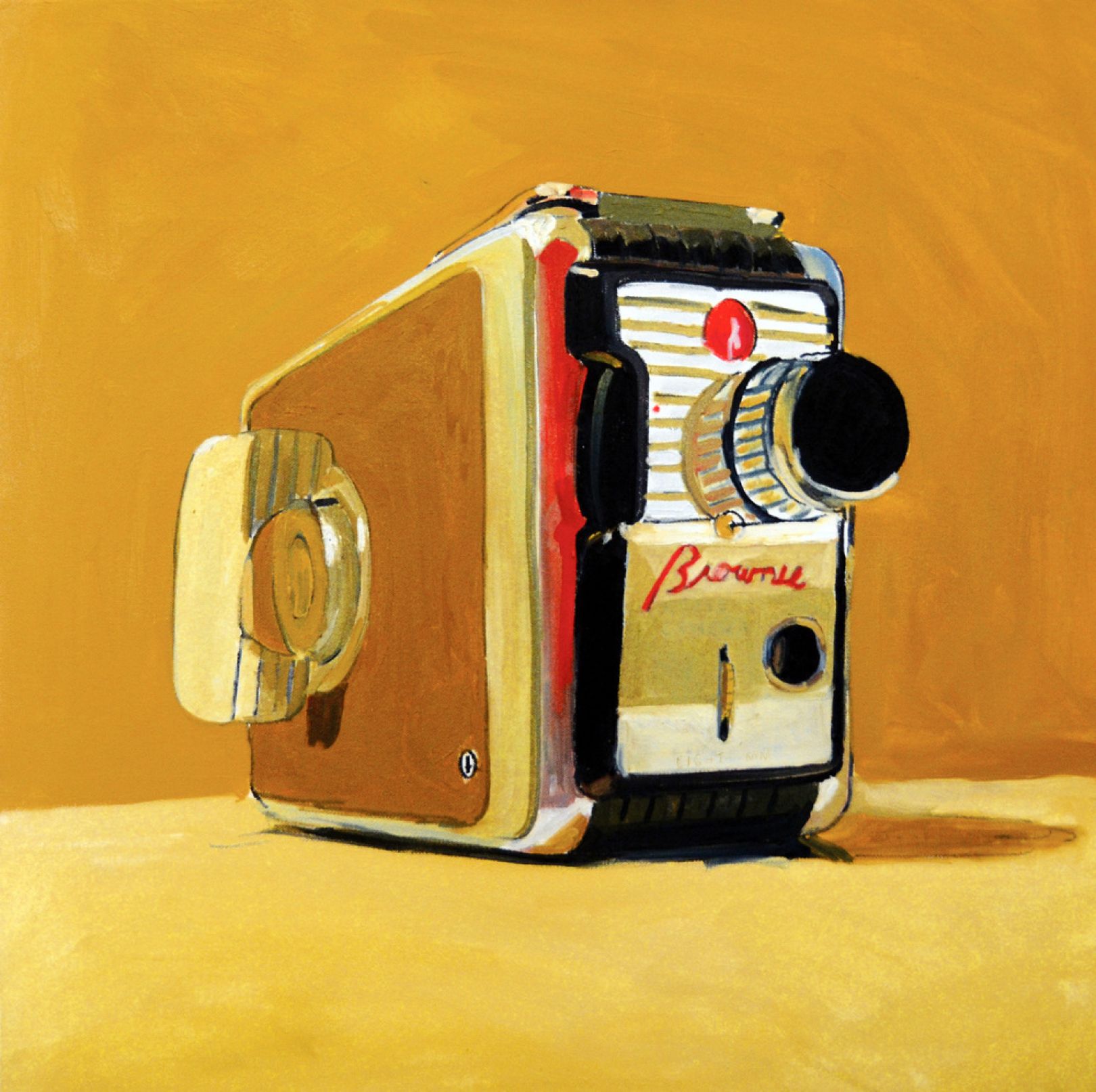 Contemporary paintings of everyday vintage objects from the 1950s, '60s ...