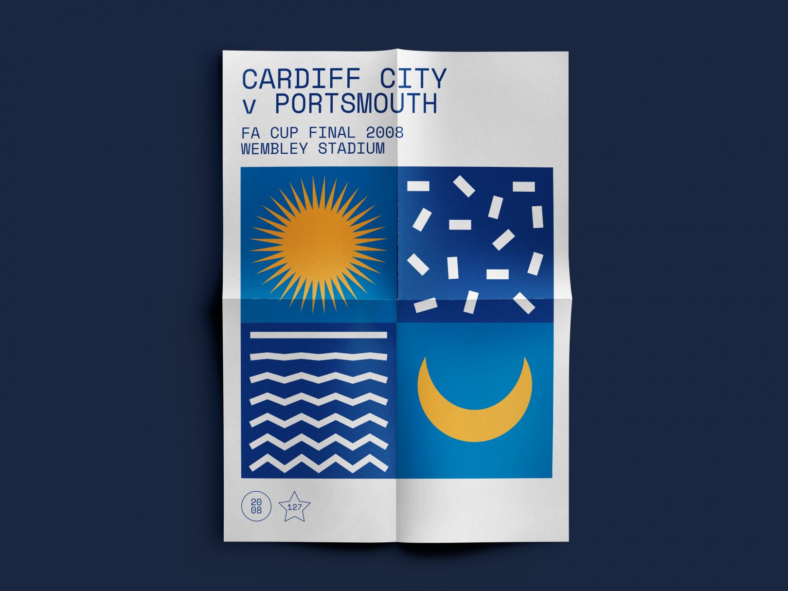Classic match day posters designed by From 12 Yards to celebrate the ...