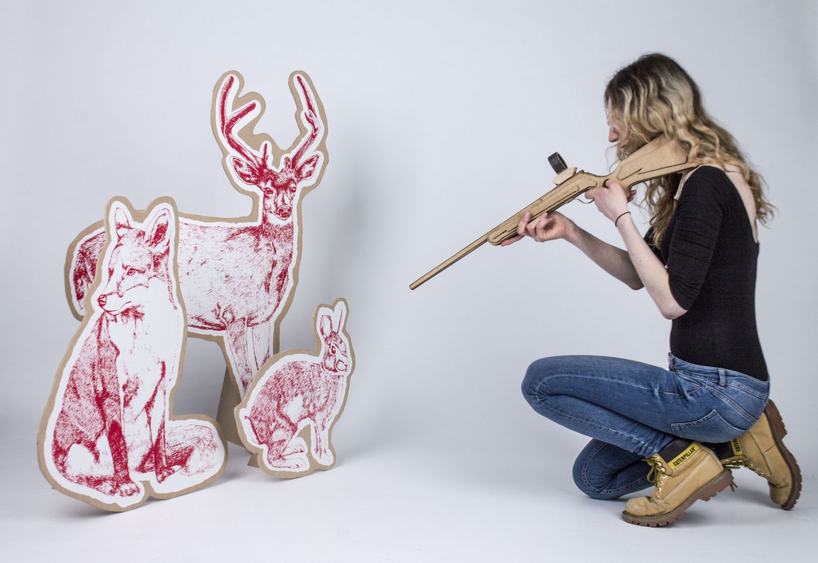 An anti-hunting installation to provoke a sense of responsibility ...