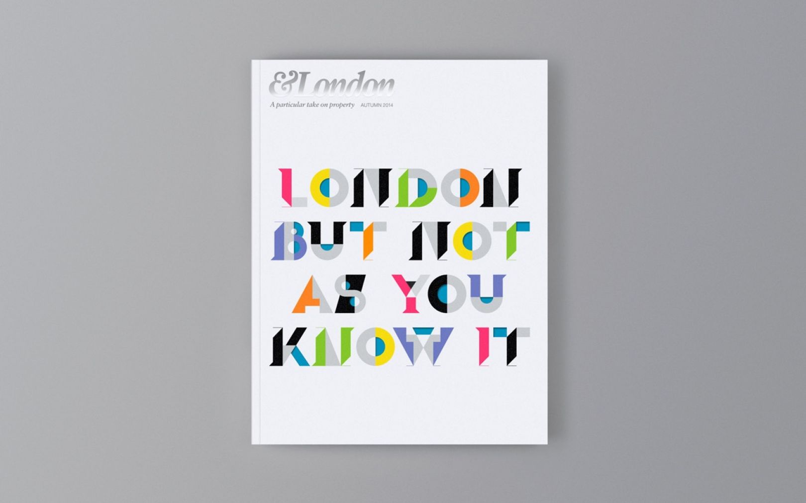 A typographic cover for &London magazine by Sawdust | Creative Boom
