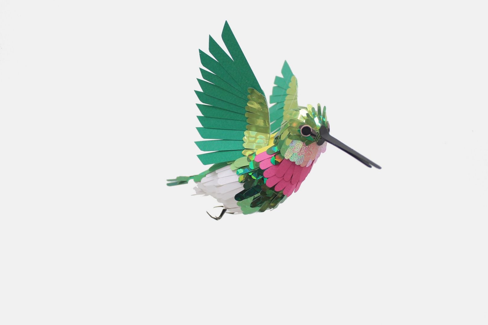 Paper Birds: Delicate feathered friends crafted entirely from coloured ...