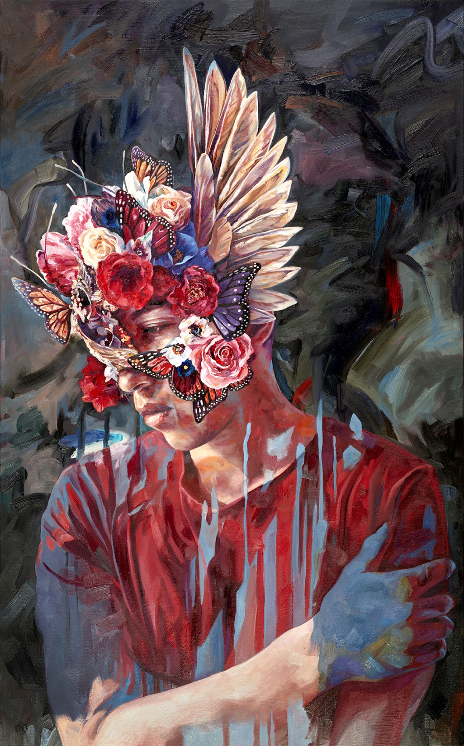 The Masks We Wear: Paintings of diverse figures who thrive despite ...