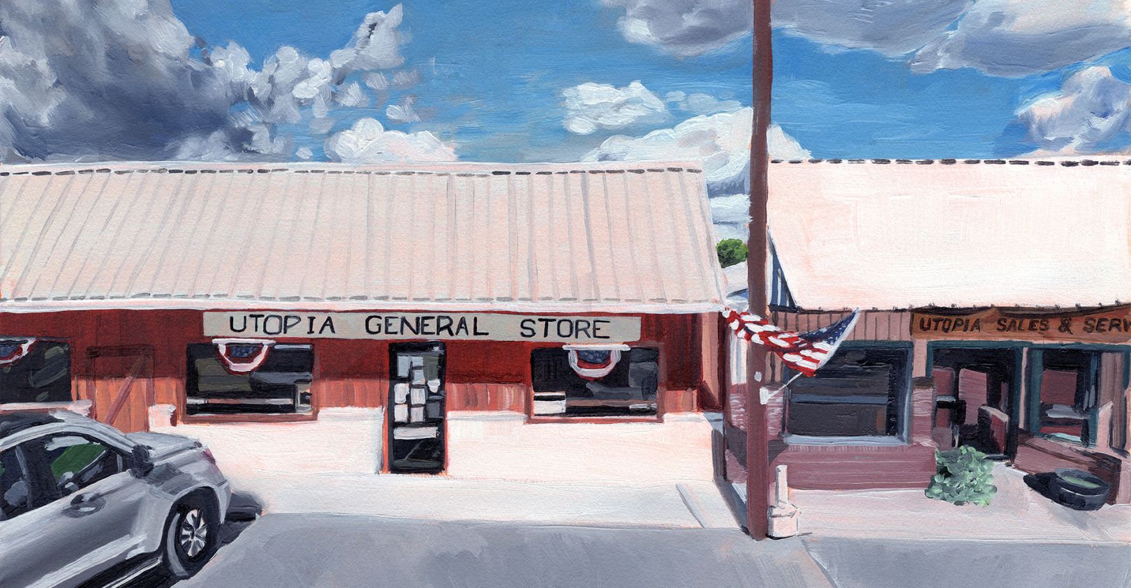 Alice Tye's latest Street View-inspired paintings take us on a virtual ...