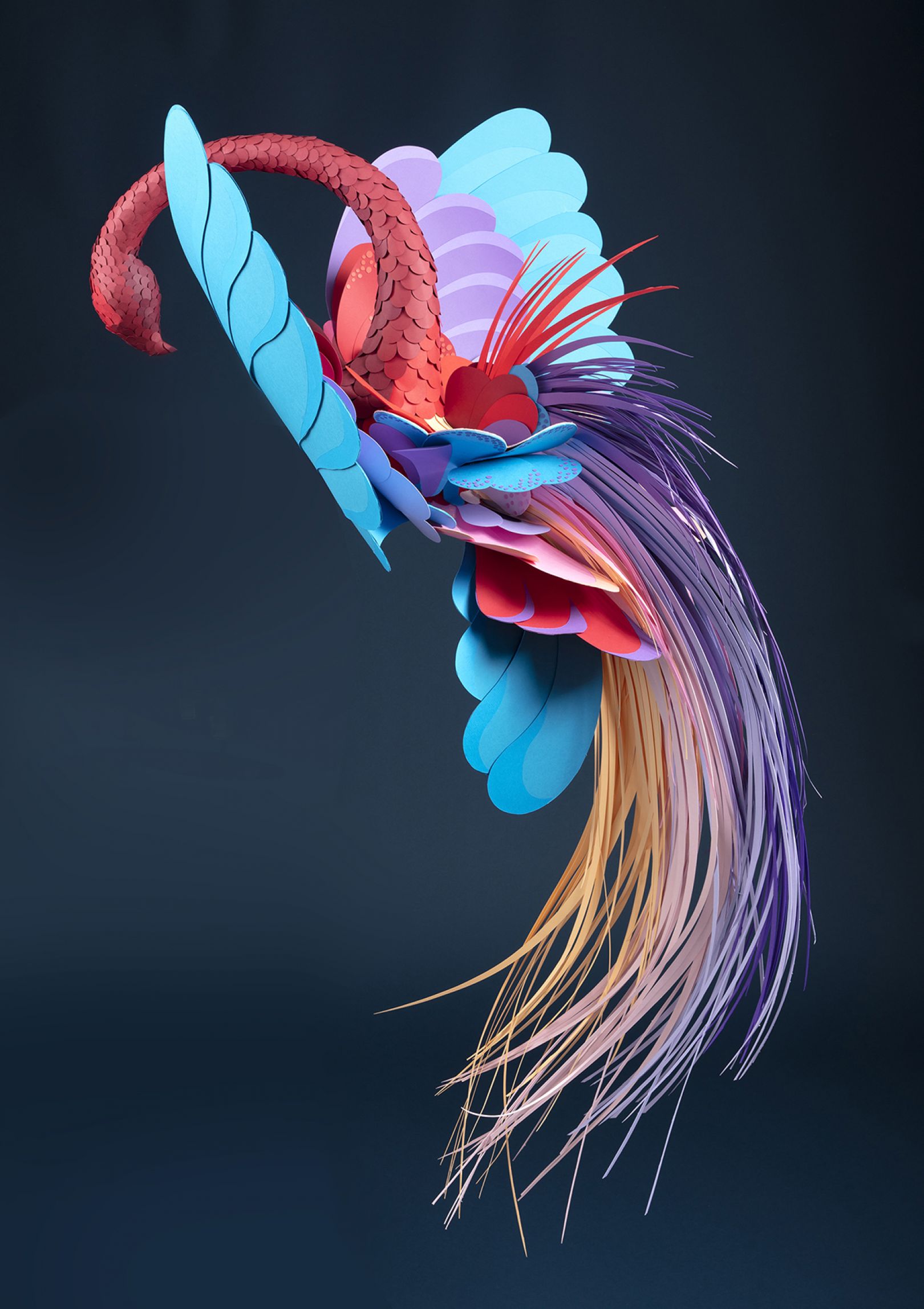 Lisa Lloyd's giant paper orchid for '7 For All Mankind signifies hope ...