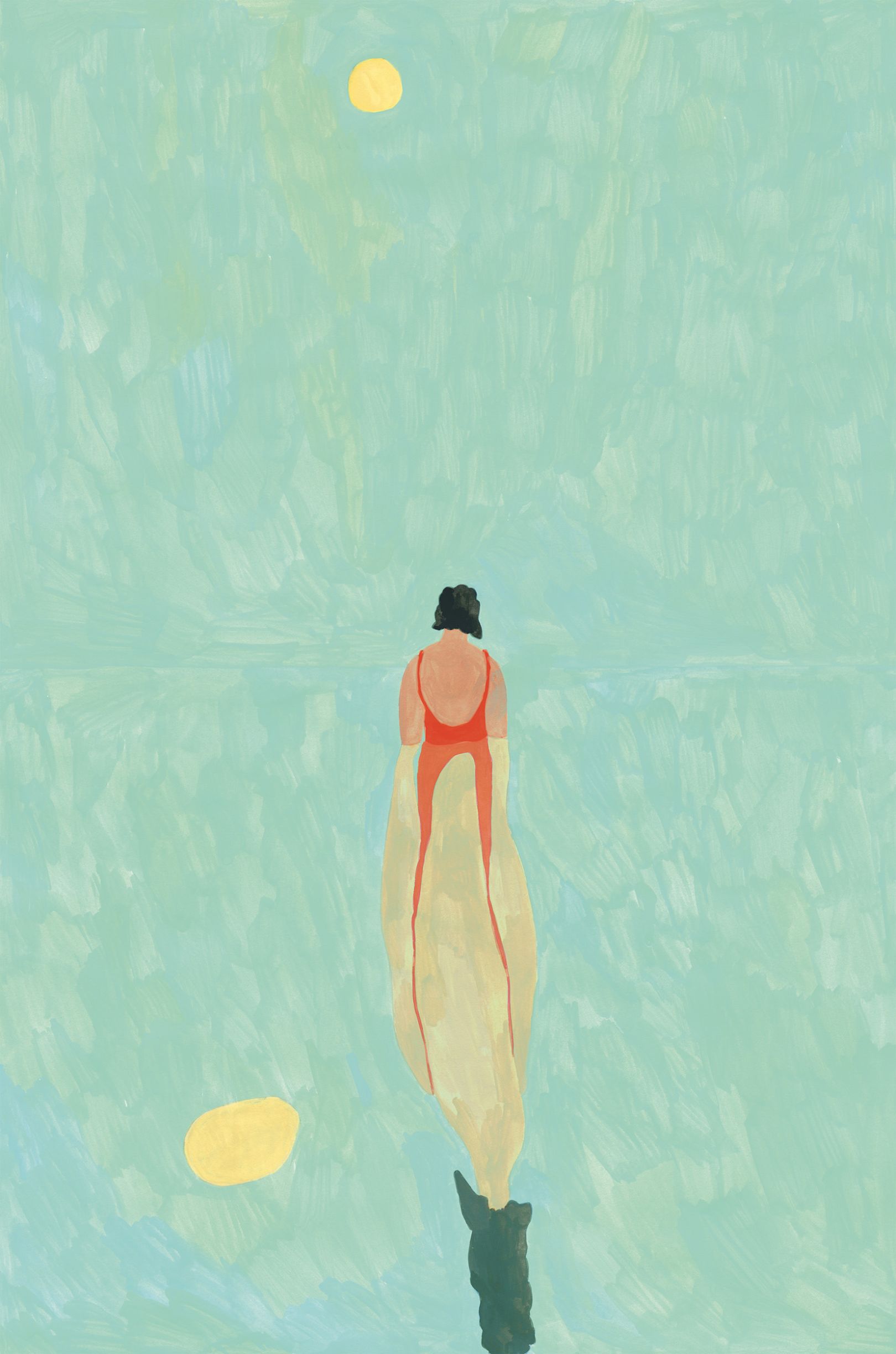 Dror Cohen's paintings use simple forms and bold colours to create a poetic sense of space ...