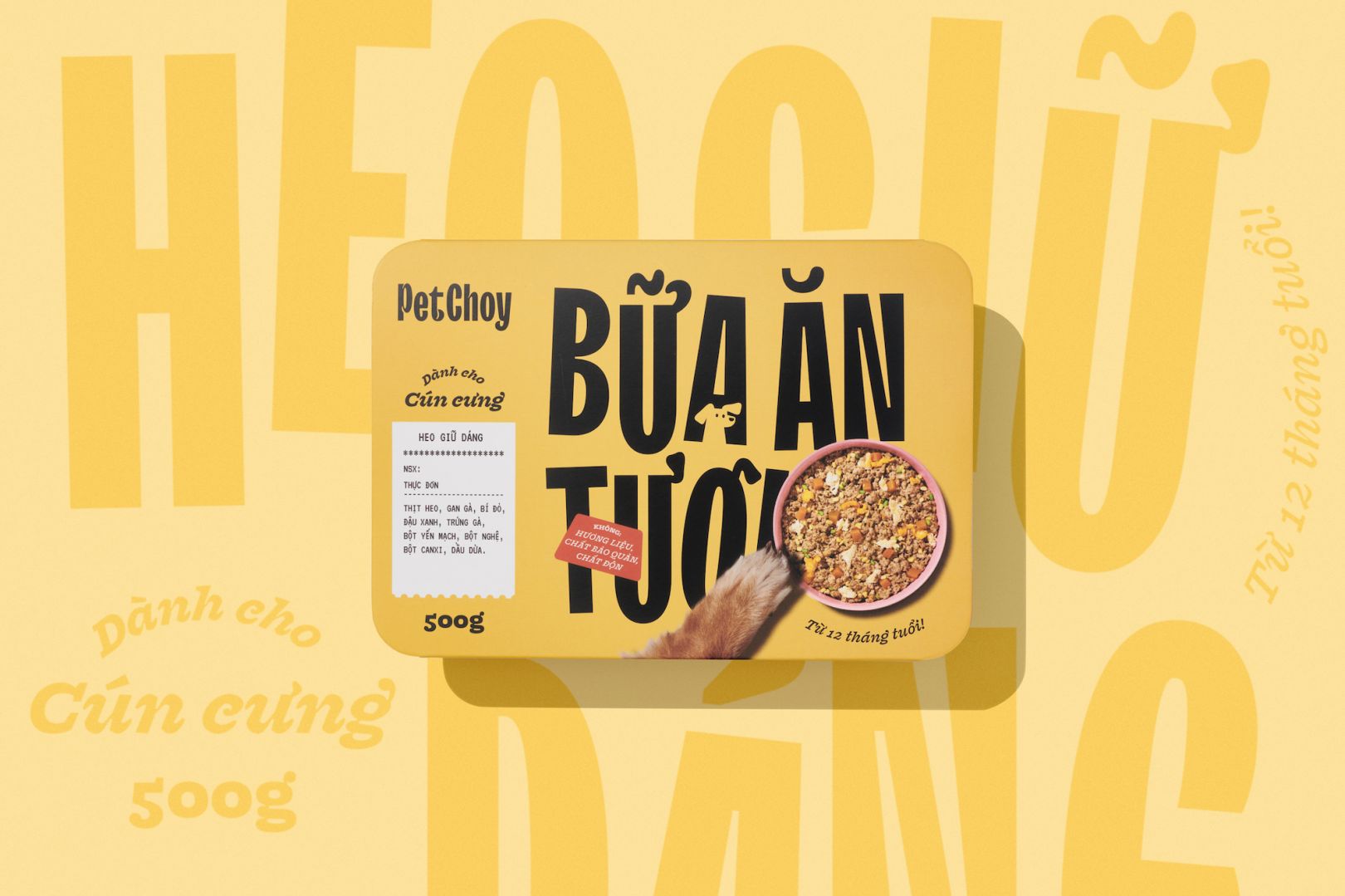 Pets eat as well as their owners in this clever and colourful rebrand ...