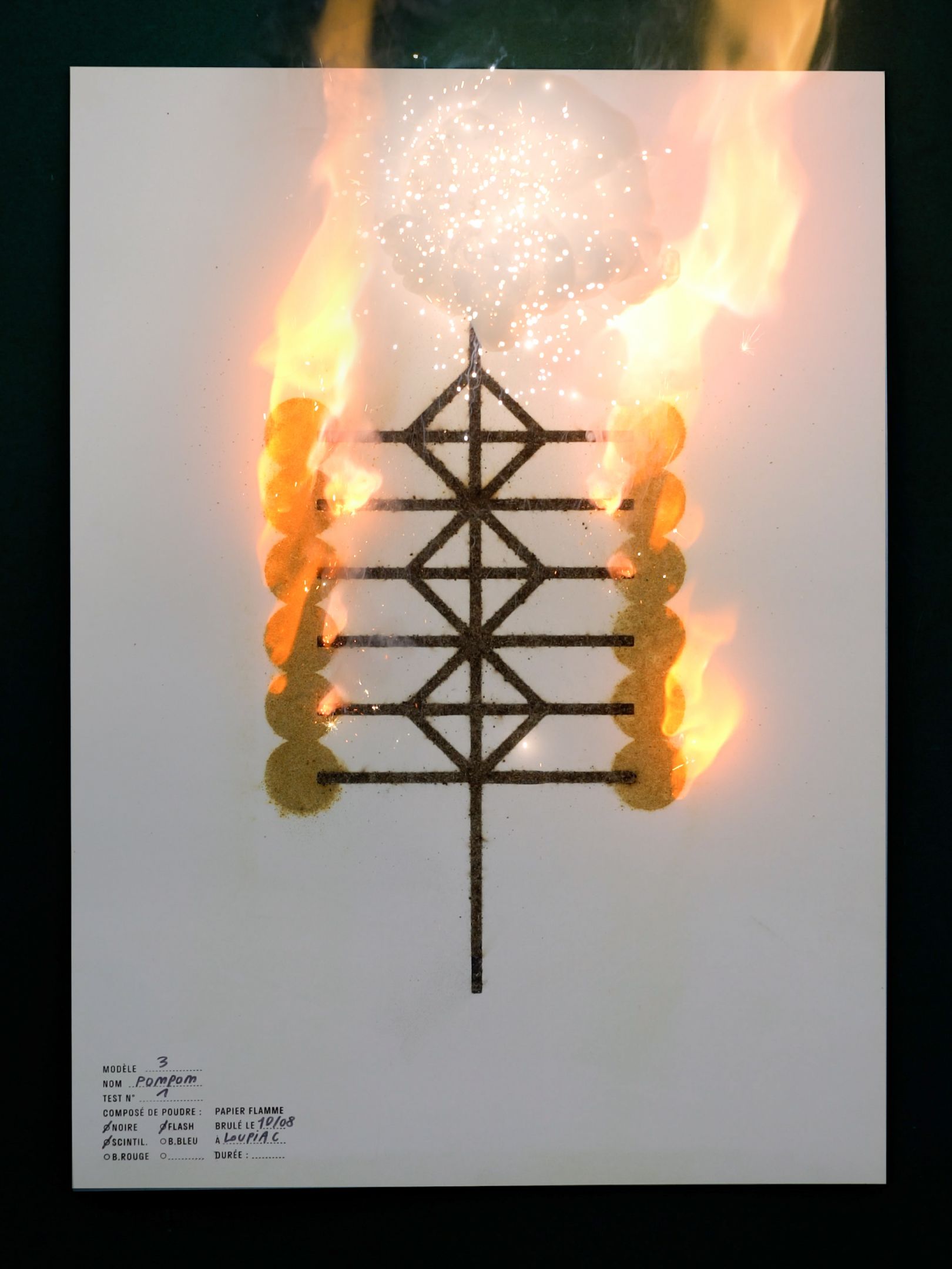 Incendiary poster series creates its designs with special pyrotechnic ...