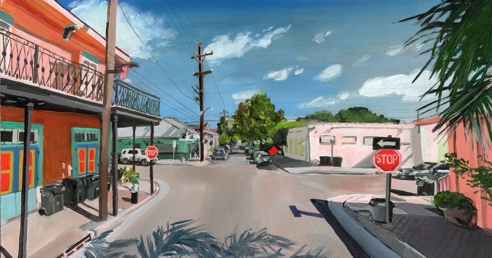 Alice Tye's latest Street View-inspired paintings take us on a virtual ...
