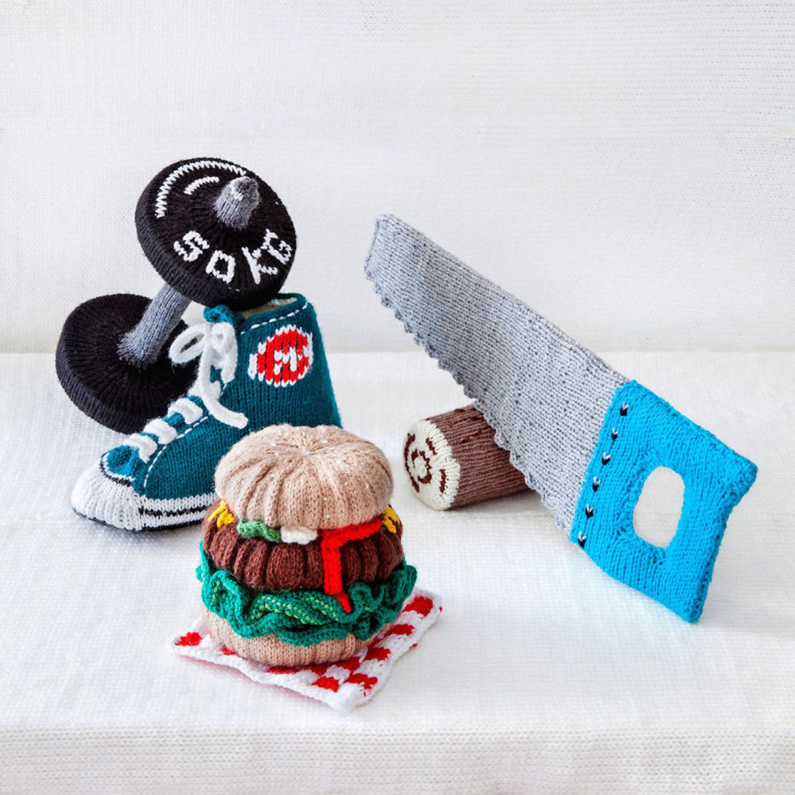 Creative knitting enthusiasts craft intricate everyday items from wool ...