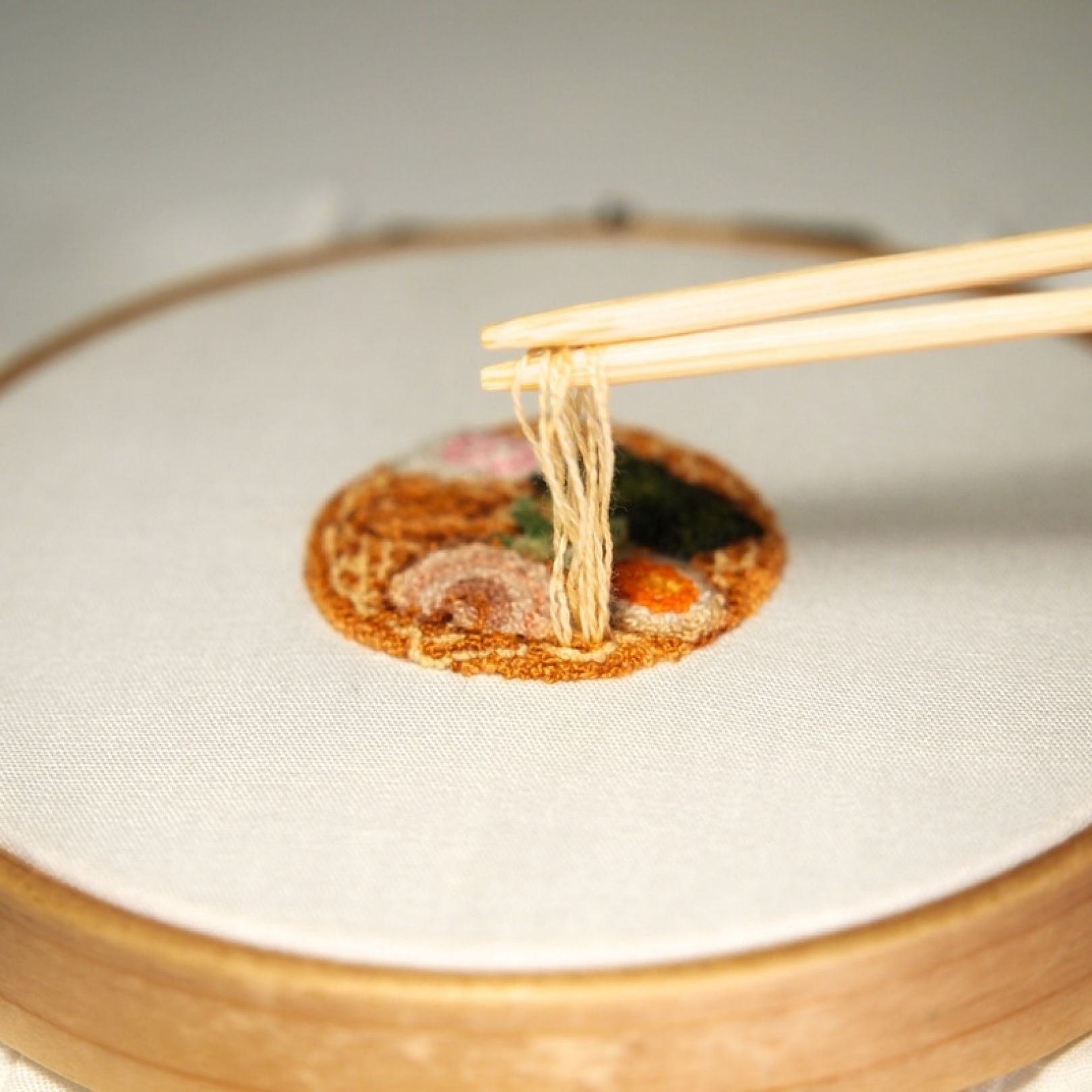 Japanese artist Ipnot's magical embroidered food that looks like the ...