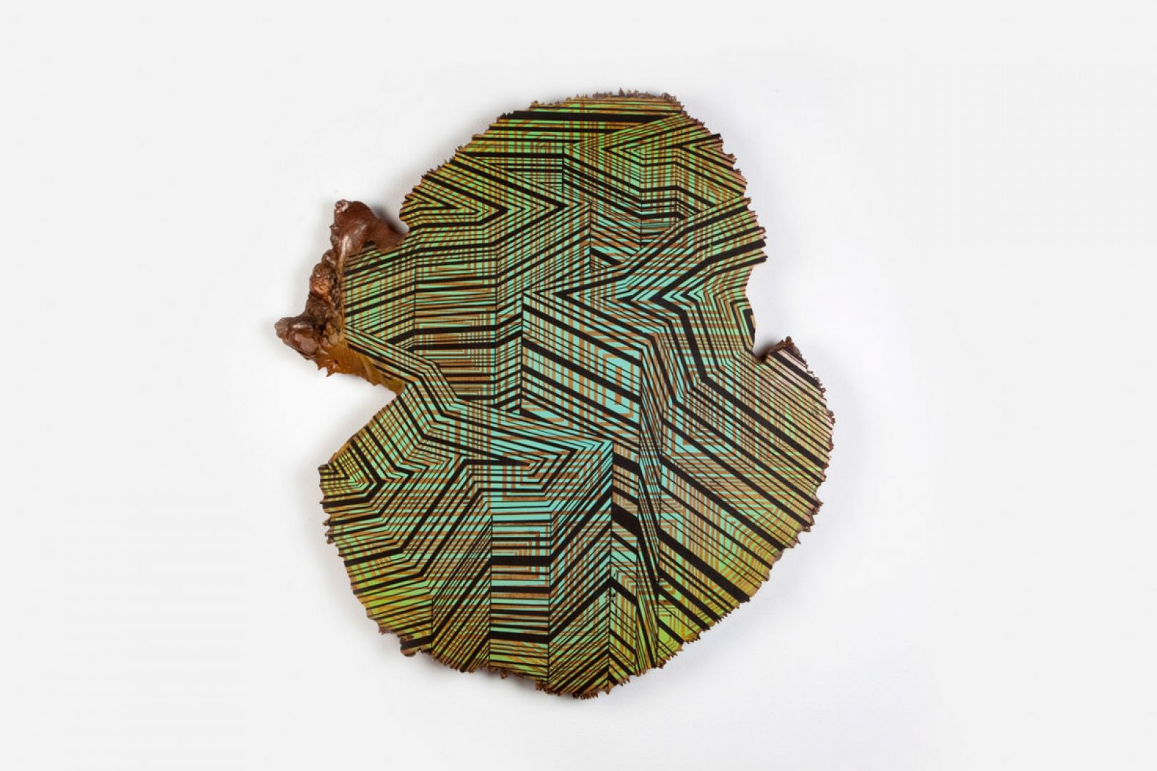 Salvaged discarded tree trunks transformed into beautiful geometric ...