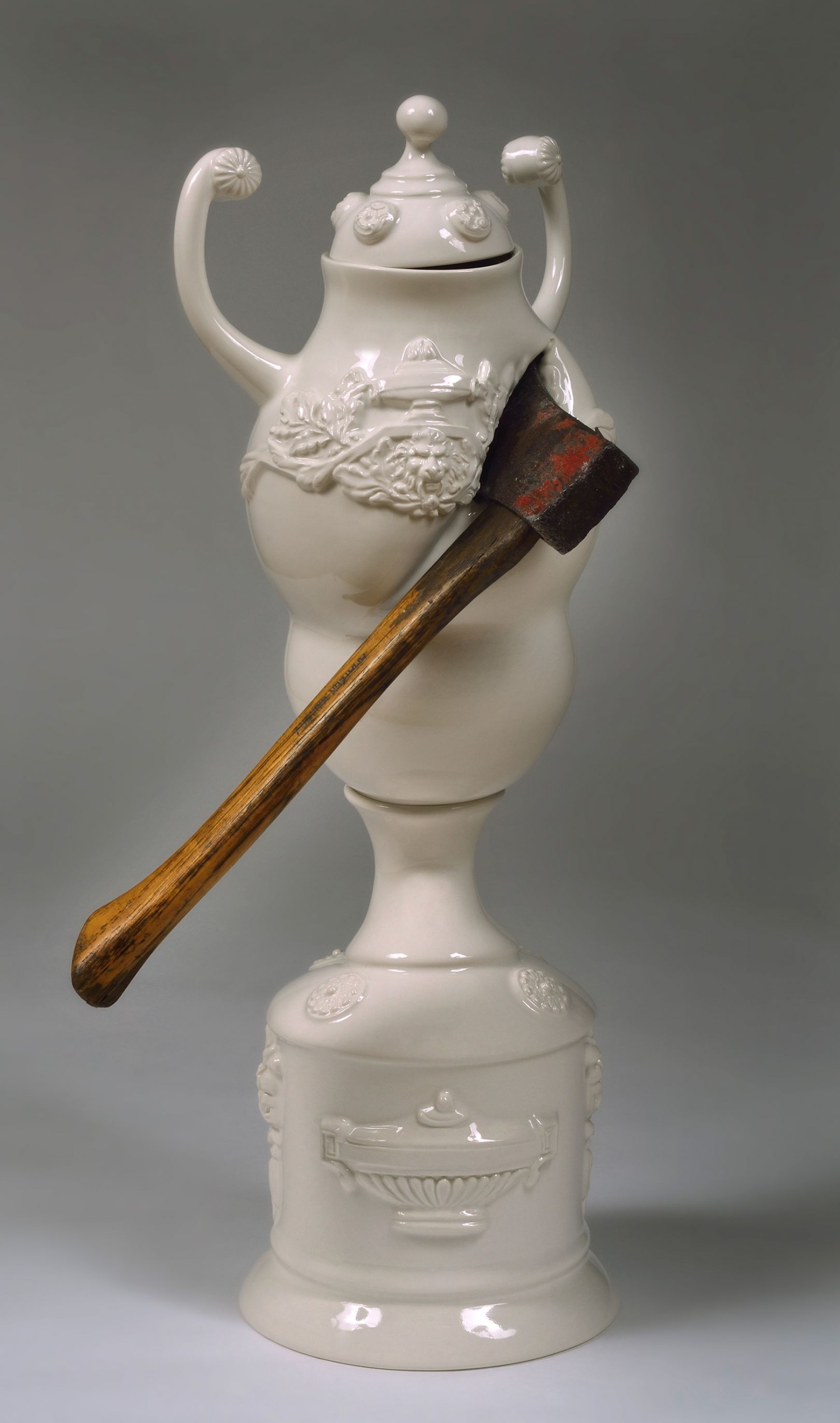 Abuse: Artist gets violent with porcelain to create beaten ...